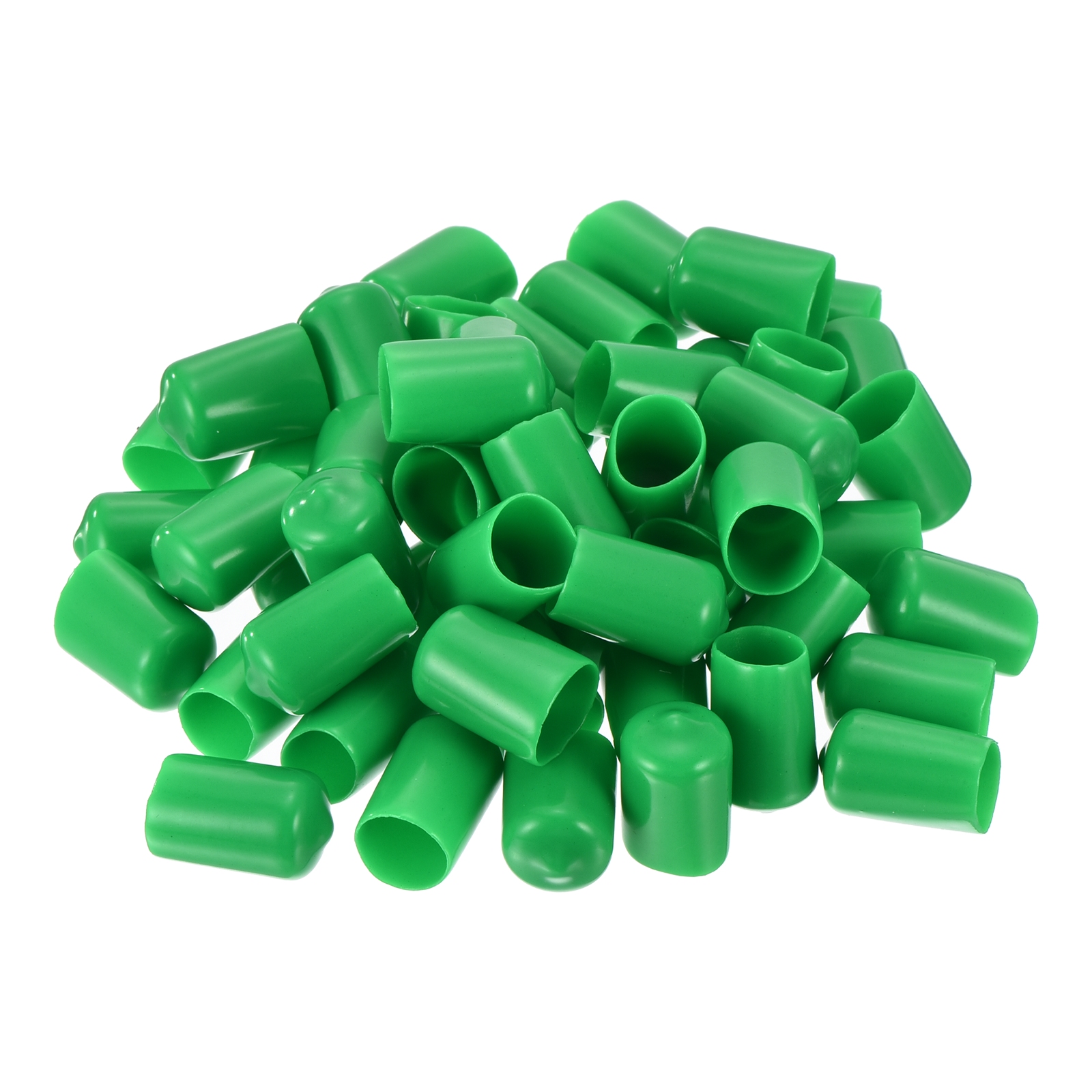Uxcell Screw Thread Protectors End Caps Vinyl 50 Pcs 13.5mm Dark Green ...