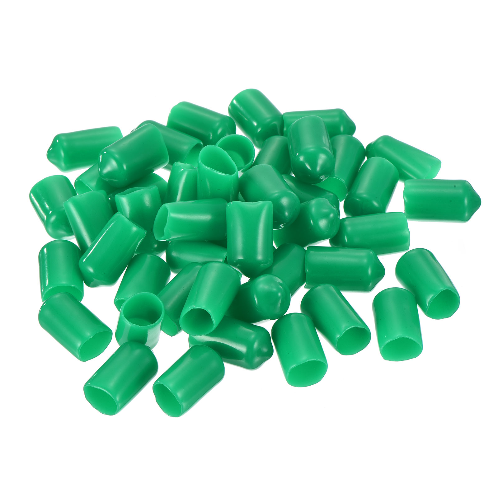 Uxcell Screw Thread Protectors End Caps Vinyl 50 Pcs 9mm Dark Green ...