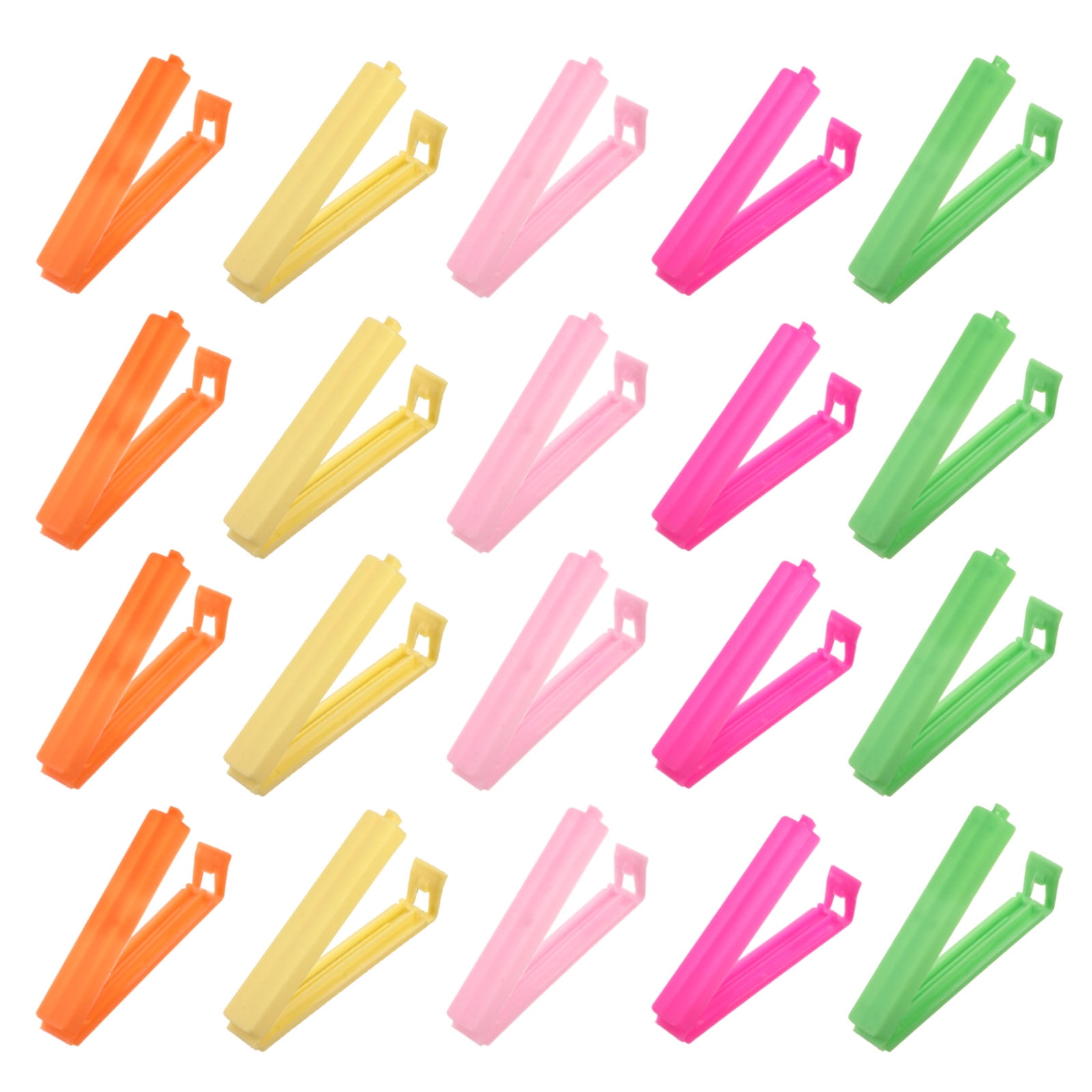 Uxcell Sealing Clips 3.5 Inch, 20 Pack Reusable Plastic Bag Clamp ...