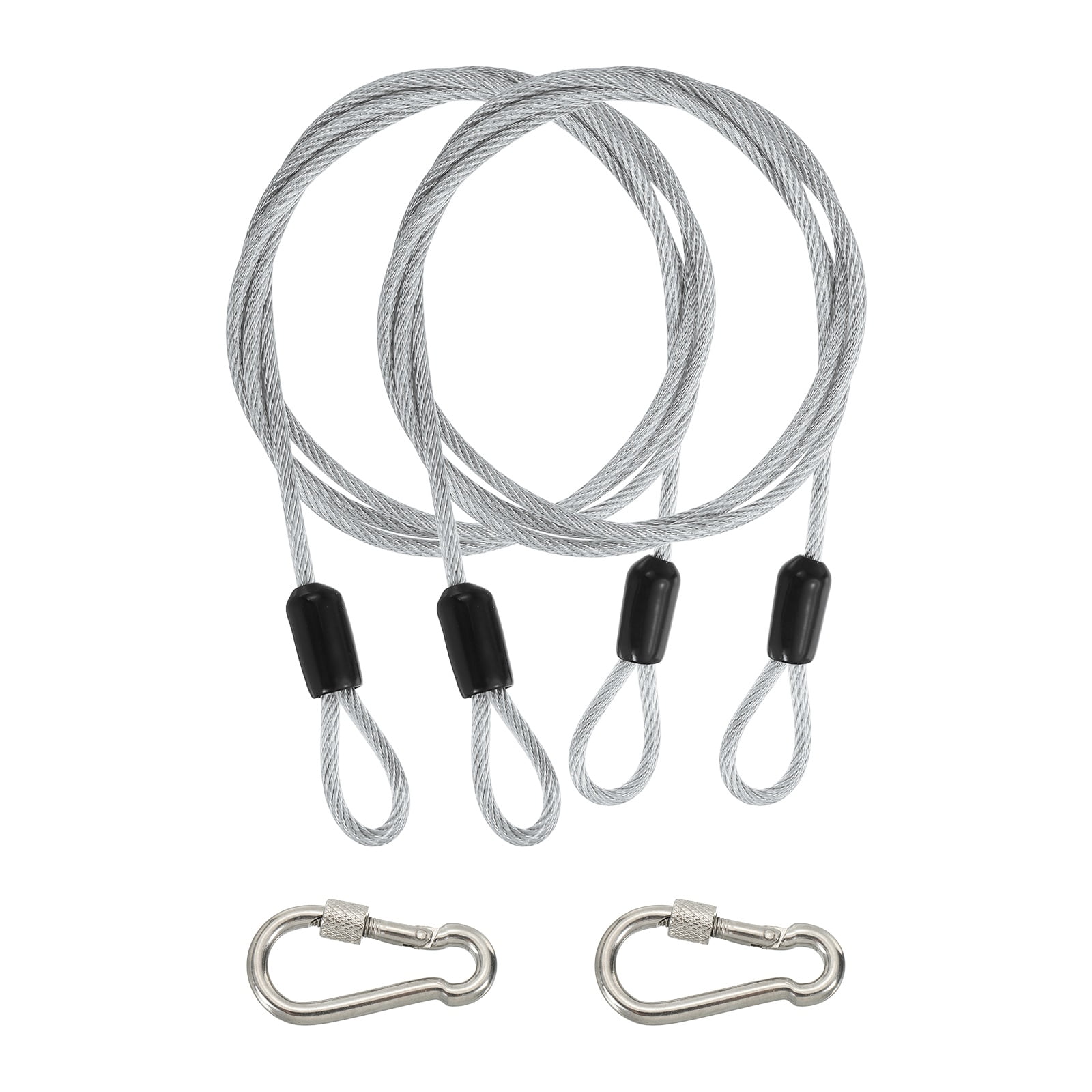 Uxcell Security Cable, Braided Stainless Steel Coated Safety Wire Rope ...