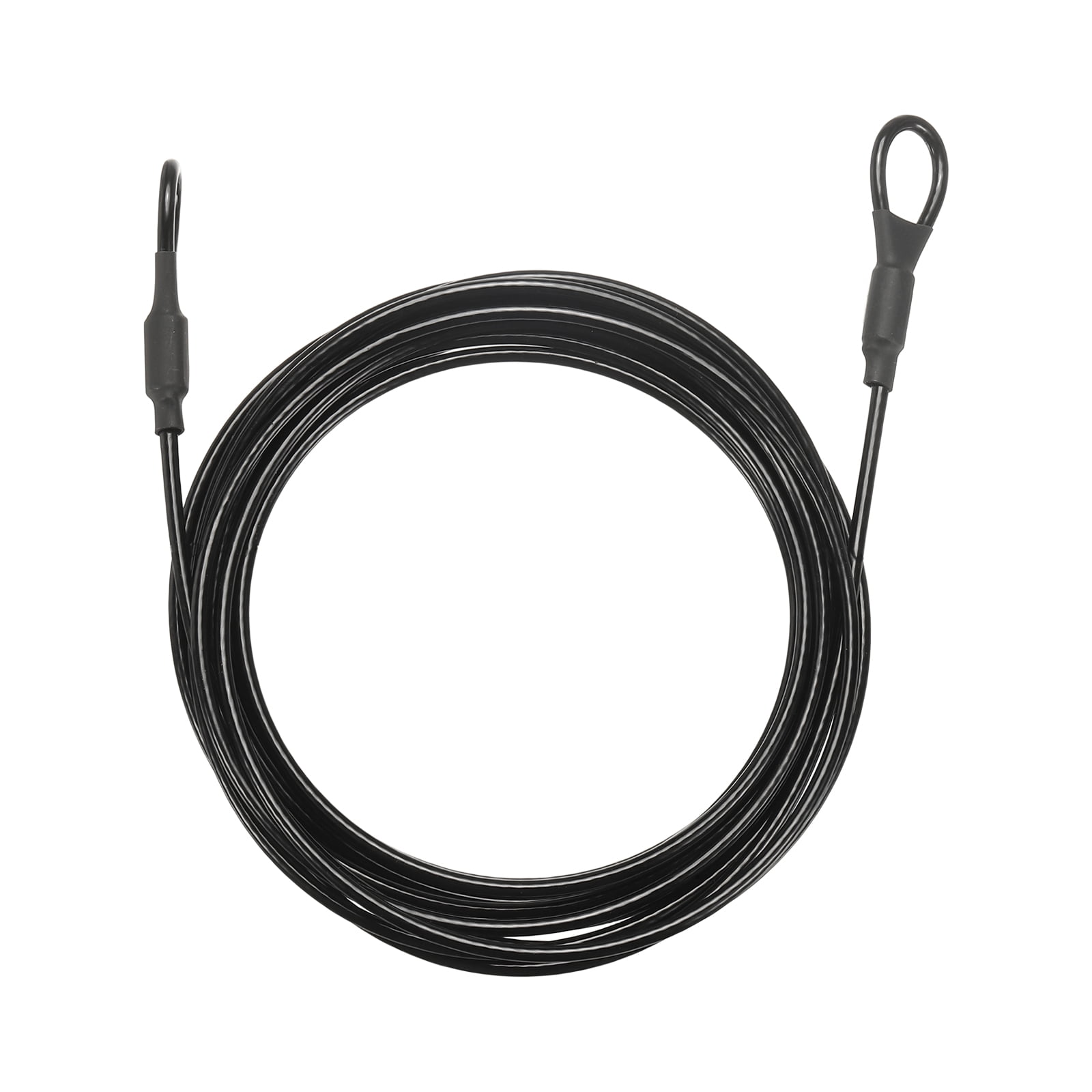 Uxcell Security Cable Lock (1/8" Dia 14.8ft, Black) Vinyl Coated ...