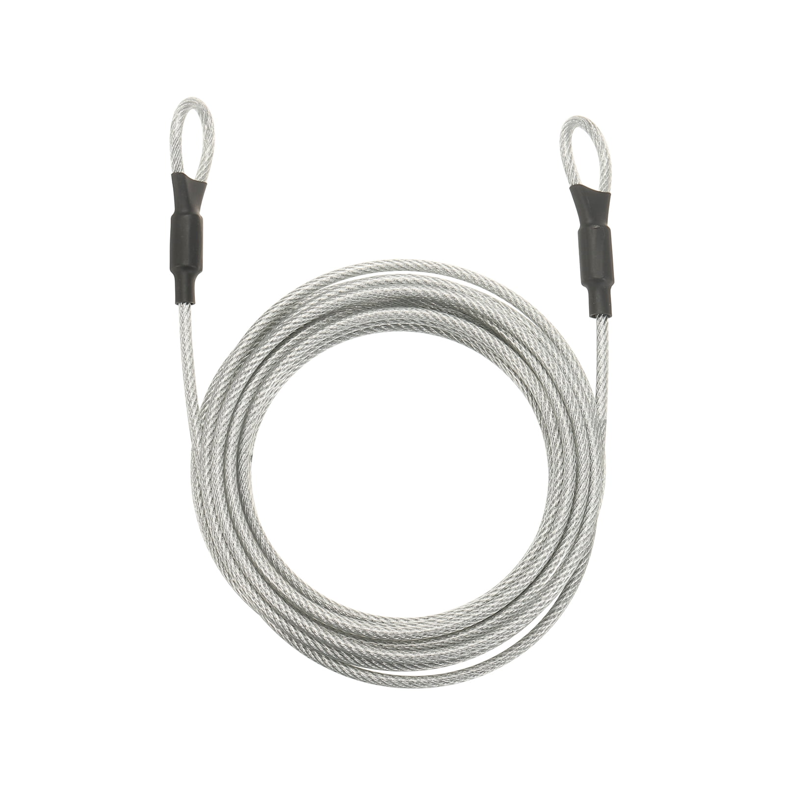 Uxcell Security Cable Lock (1/8" Dia 14.8ft, Clear) Vinyl Coated ...