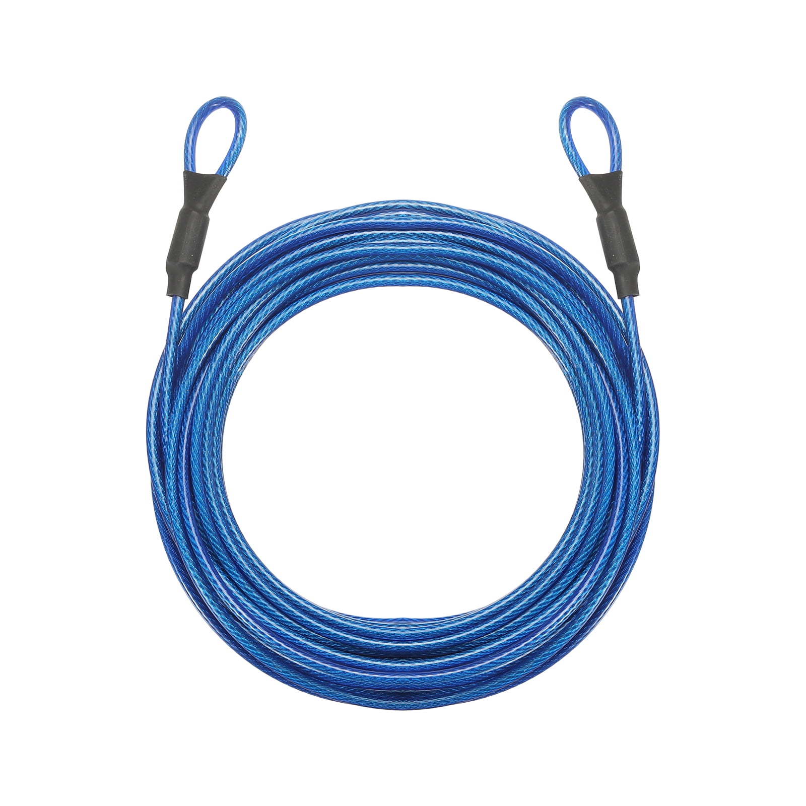Uxcell Security Cable Lock (1/8" Dia 29.5ft, Blue) Vinyl Coated ...
