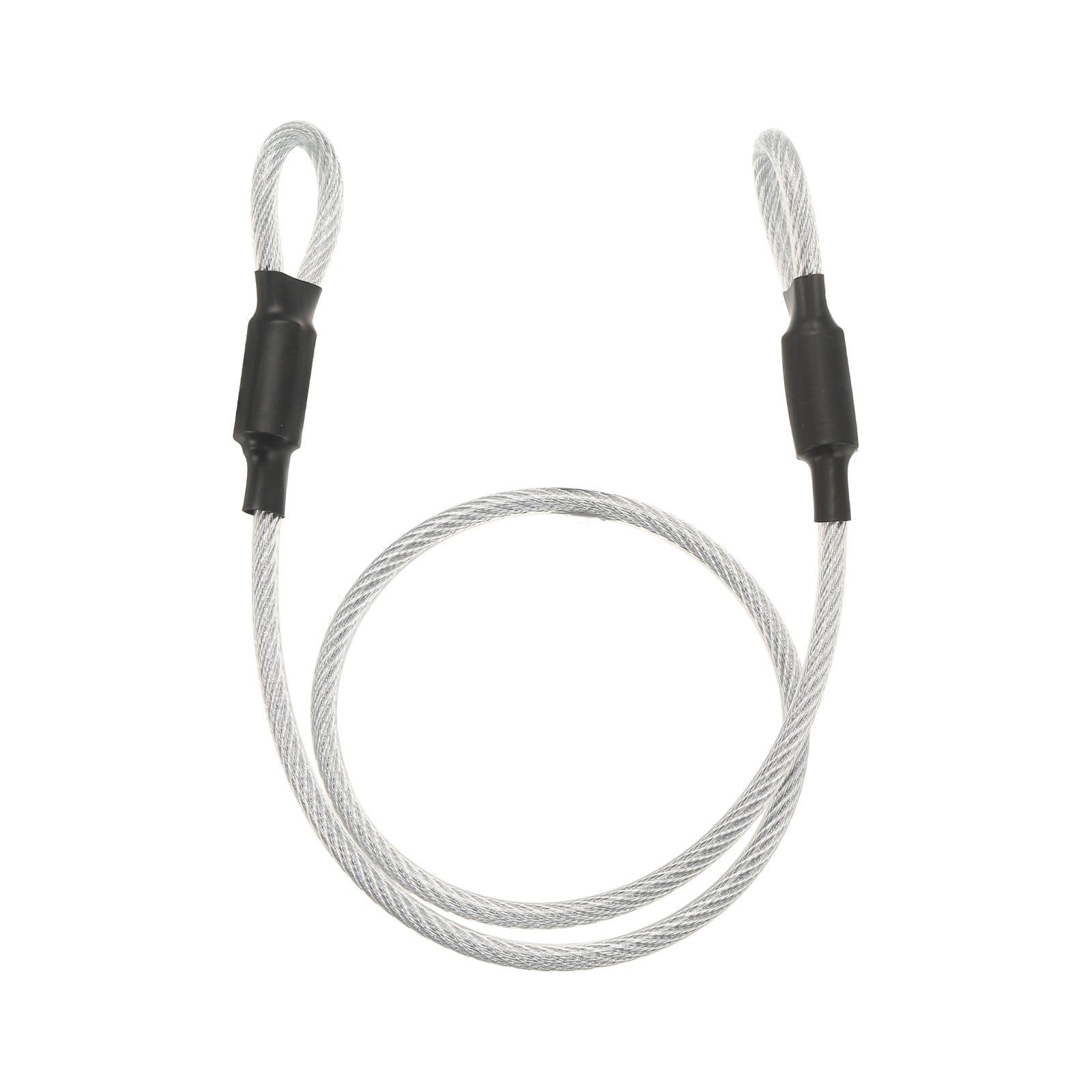 Uxcell Security Cable Lock (3/16" Dia 2ft, Clear) Vinyl Coated ...