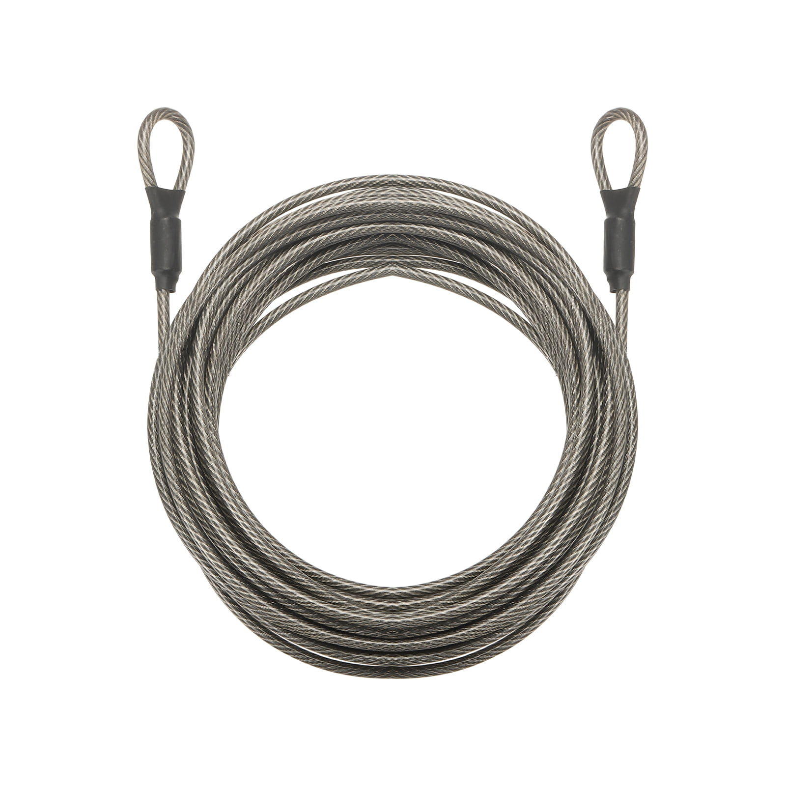 Uxcell Security Cable Lock (5/32" Dia 29.5ft, Gray) Vinyl Coated ...