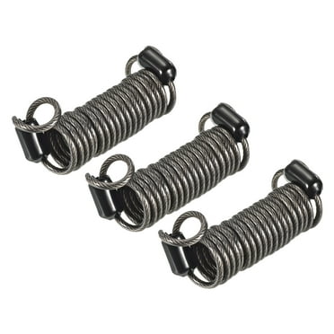 Uxcell Security Steel Cable 2.5mm x 1m/3.28ft Coated Spring Luggage ...