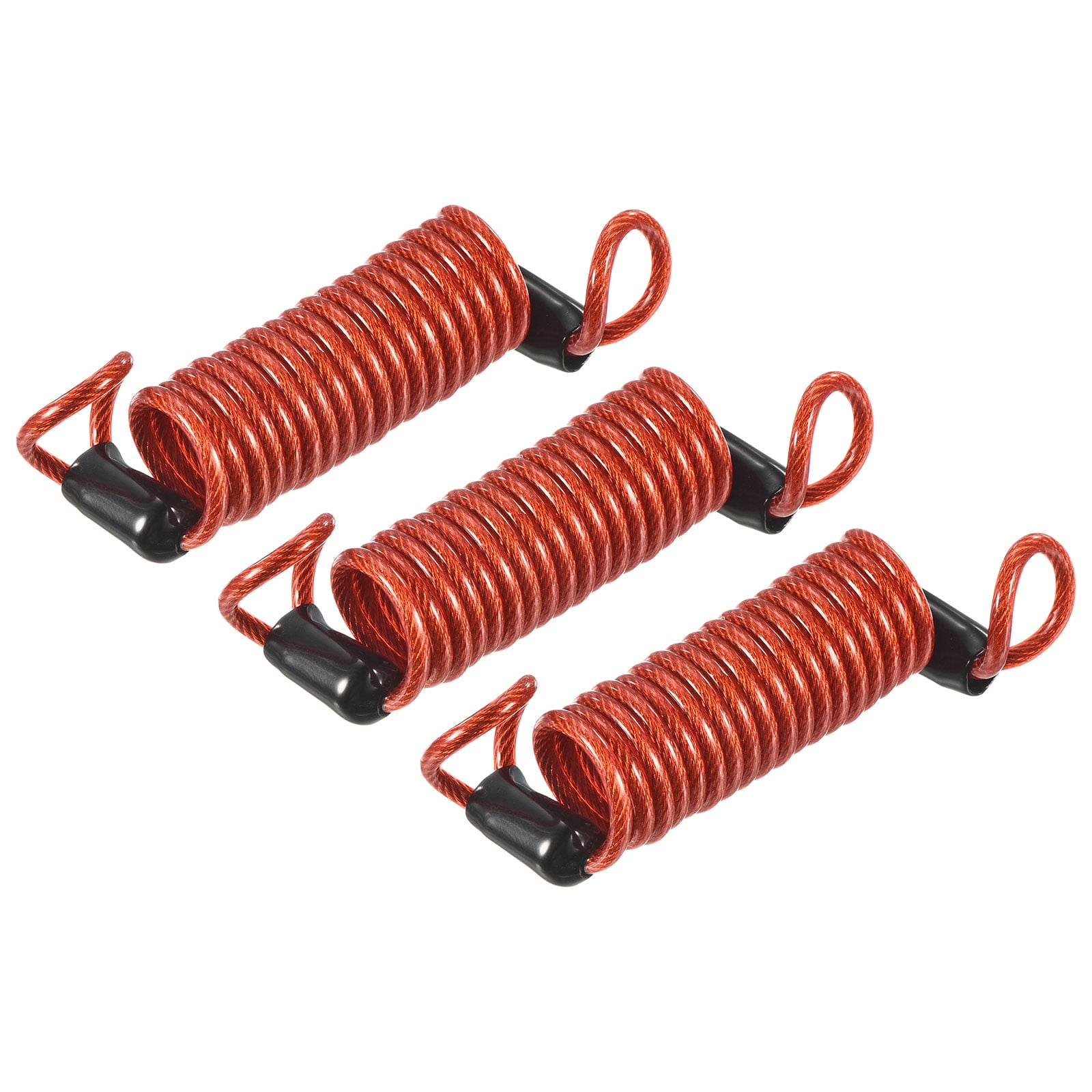 Blue Rope TOP-VIGOR 2pcs Steel Safety Cable 2.5mm X 2m Coated Safety ...