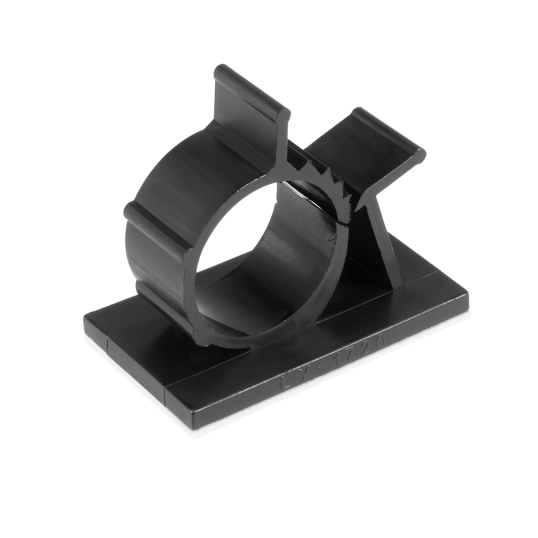 Uxcell Self Adhesive Adjustable Wire Cable Tie Sticker Clip Black 1720 ...