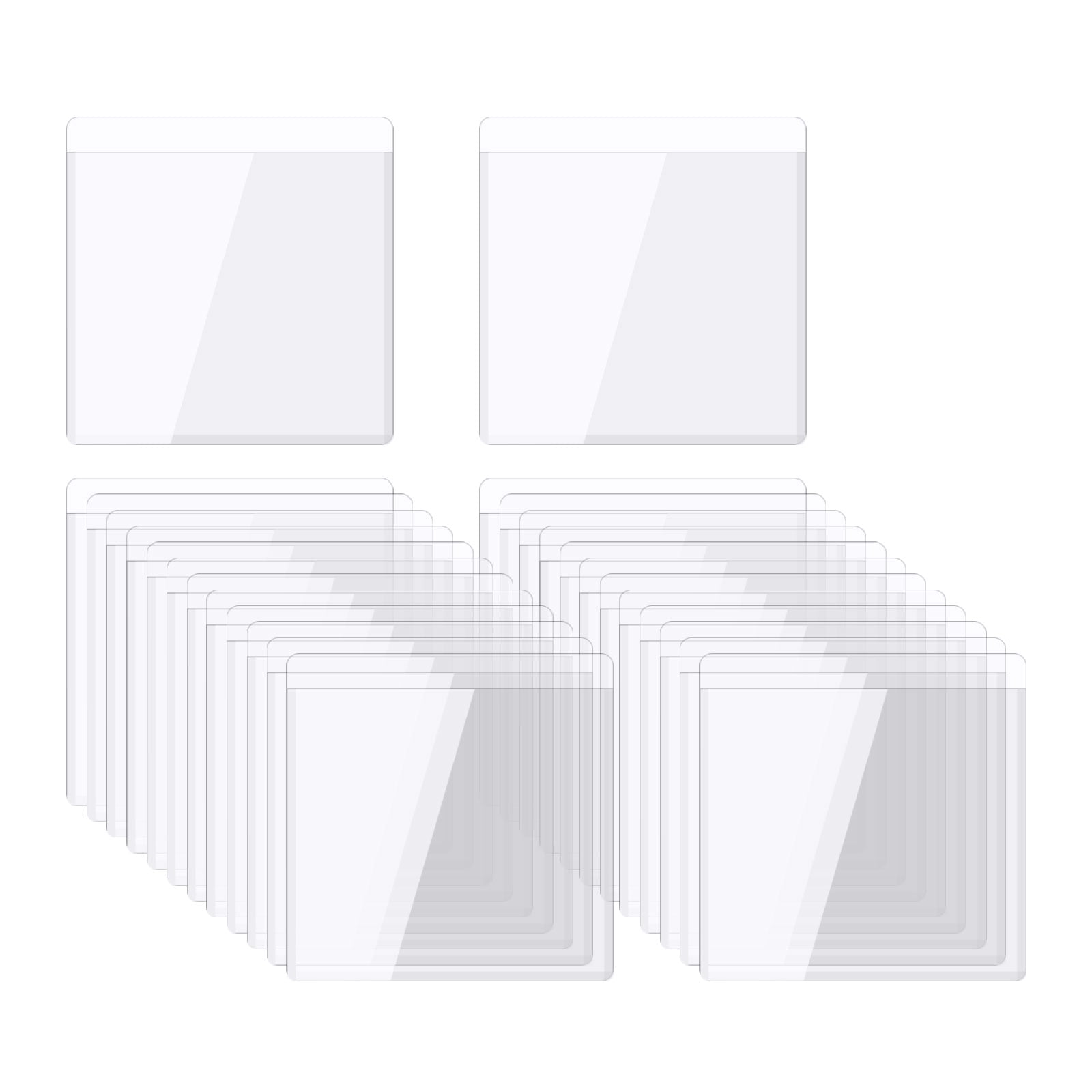 Self-Adhesive Card Pockets Clear Self Adhesive Pocket Label Holders ...