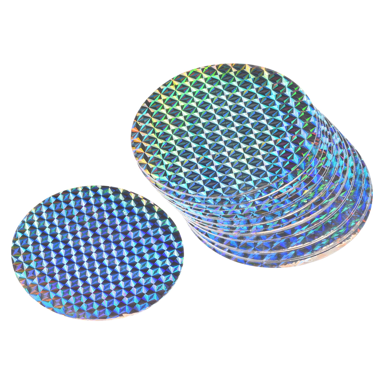 Uxcell Bird Scare Reflective Devices Self-Adhesive Silver 7.5cm 20 Pcs ...