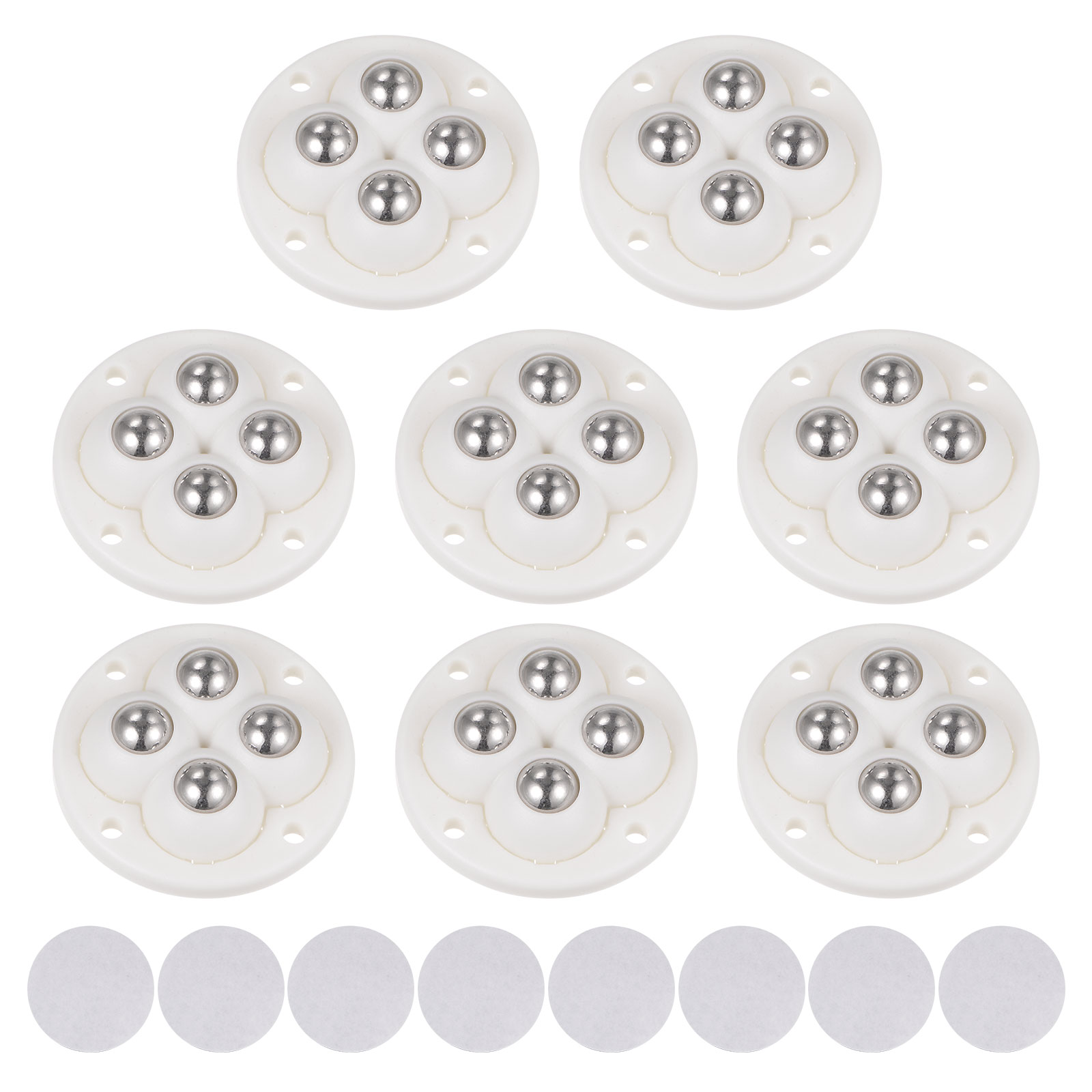 Uxcell Self Adhesive Mini Caster Wheels 360 Rotation Appliances Rollers ...