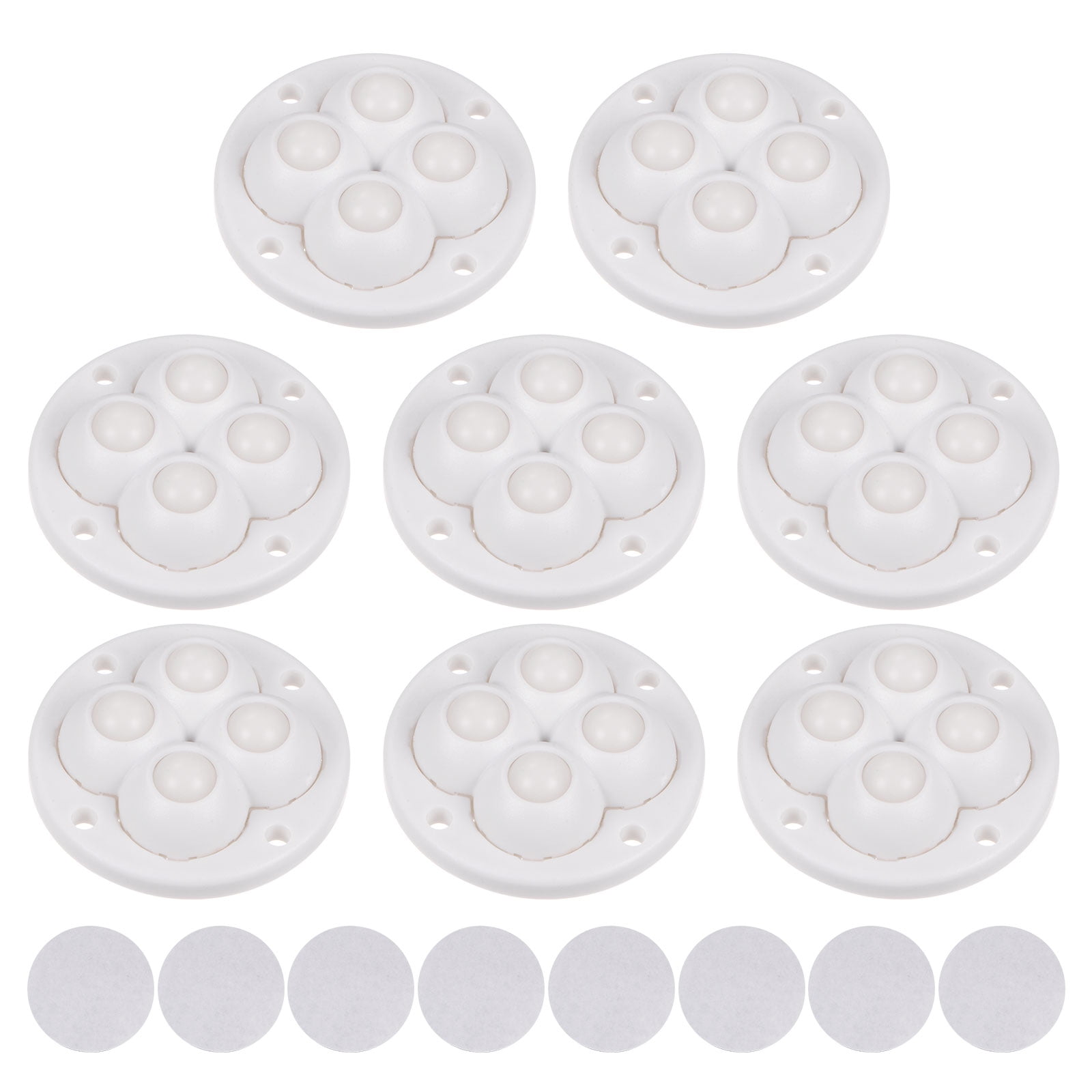 Uxcell Self Adhesive Mini Caster Wheels 360 Rotation Nylon Appliances ...