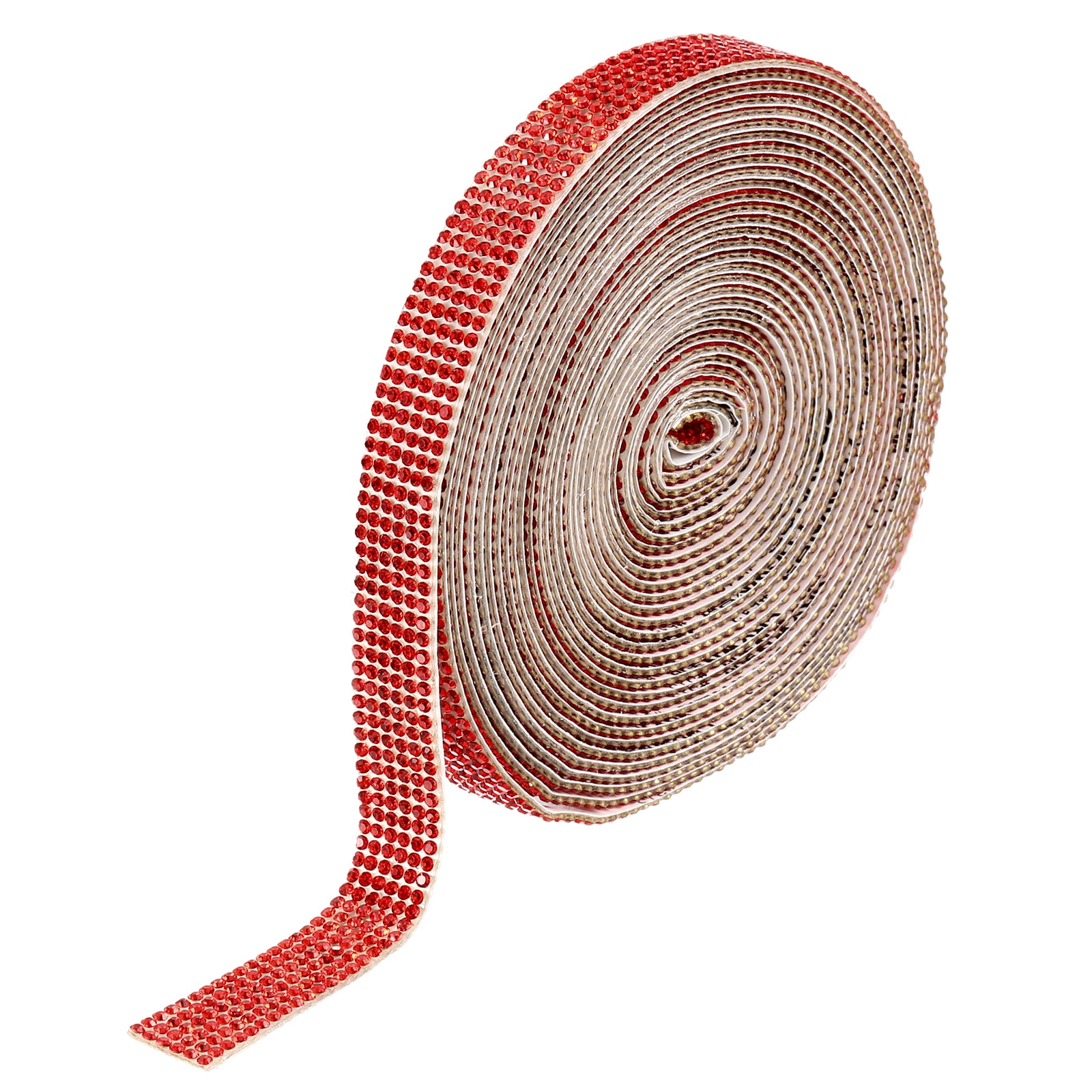 Uxcell Self Adhesive Rhinestone Strips, 6 Yards Crystal Rhinestone ...