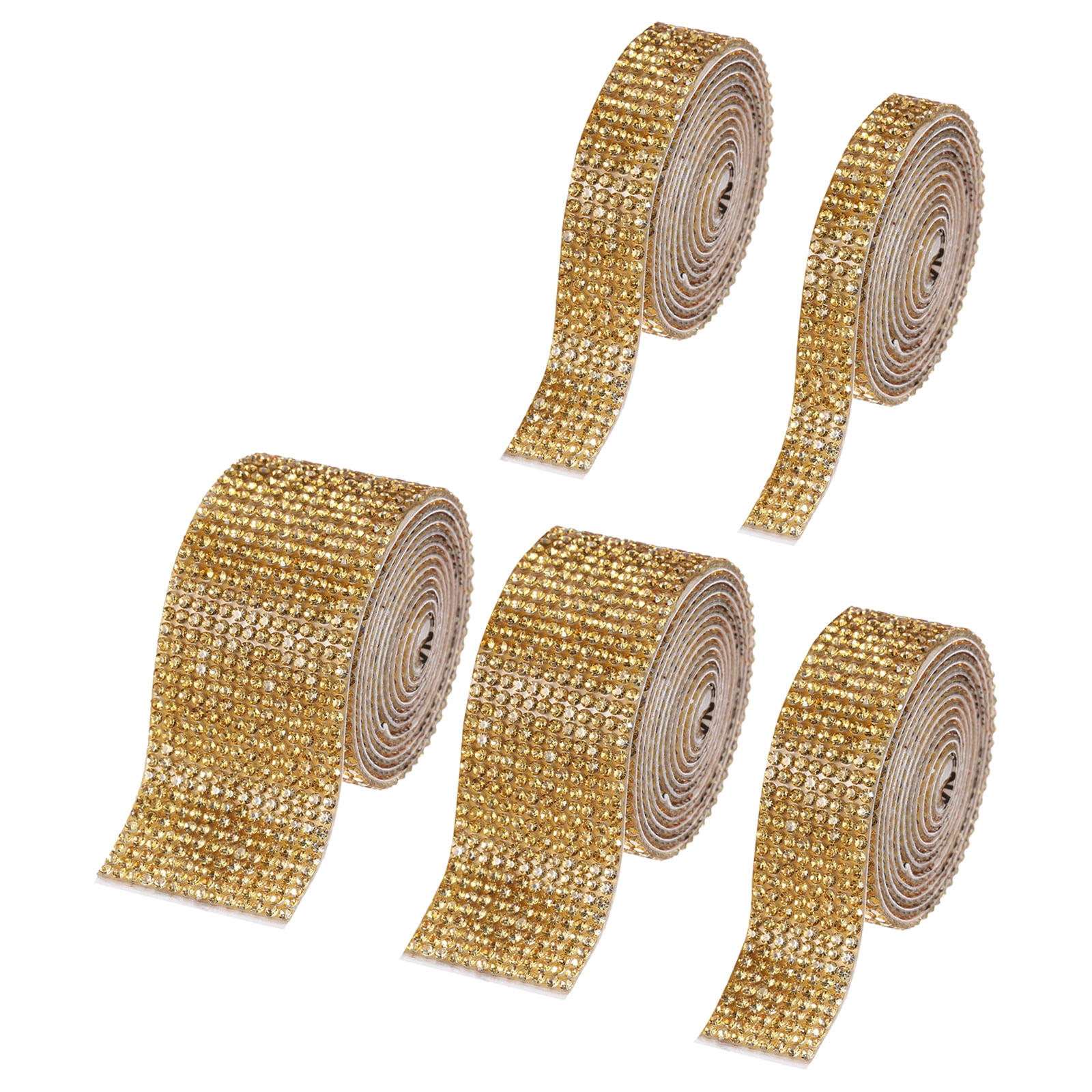 Uxcell Self Adhesive Rhinestone Strips with 2mm Rhinestones 1 Yards for ...