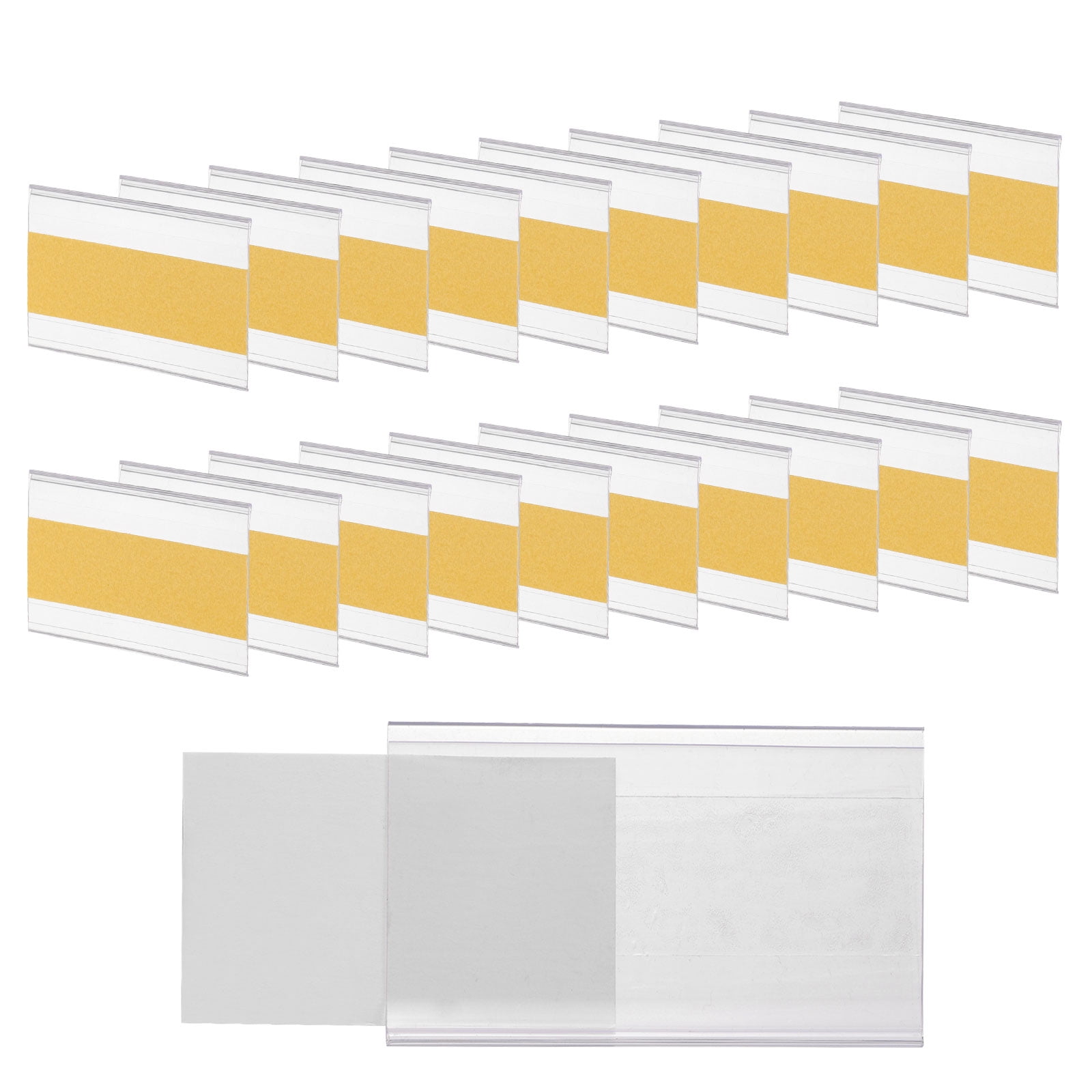 Uxcell Self Adhesive Shelf Label Holder, 2.4 x 1.7 Inch Clear Shelf ...