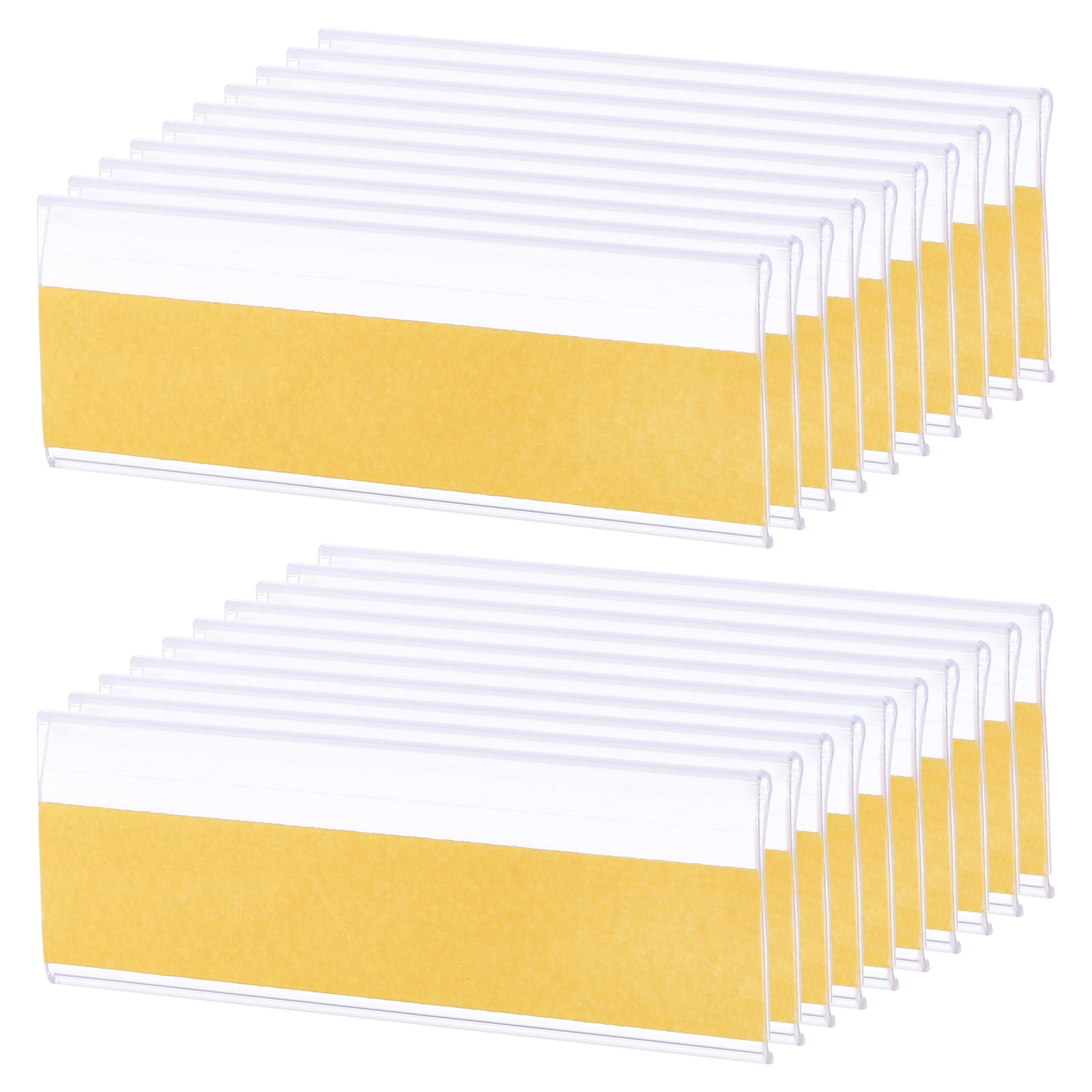 Uxcell Self Adhesive Shelf Label Holder, 3.9 x 1.2 Inch Clear Shelf ...