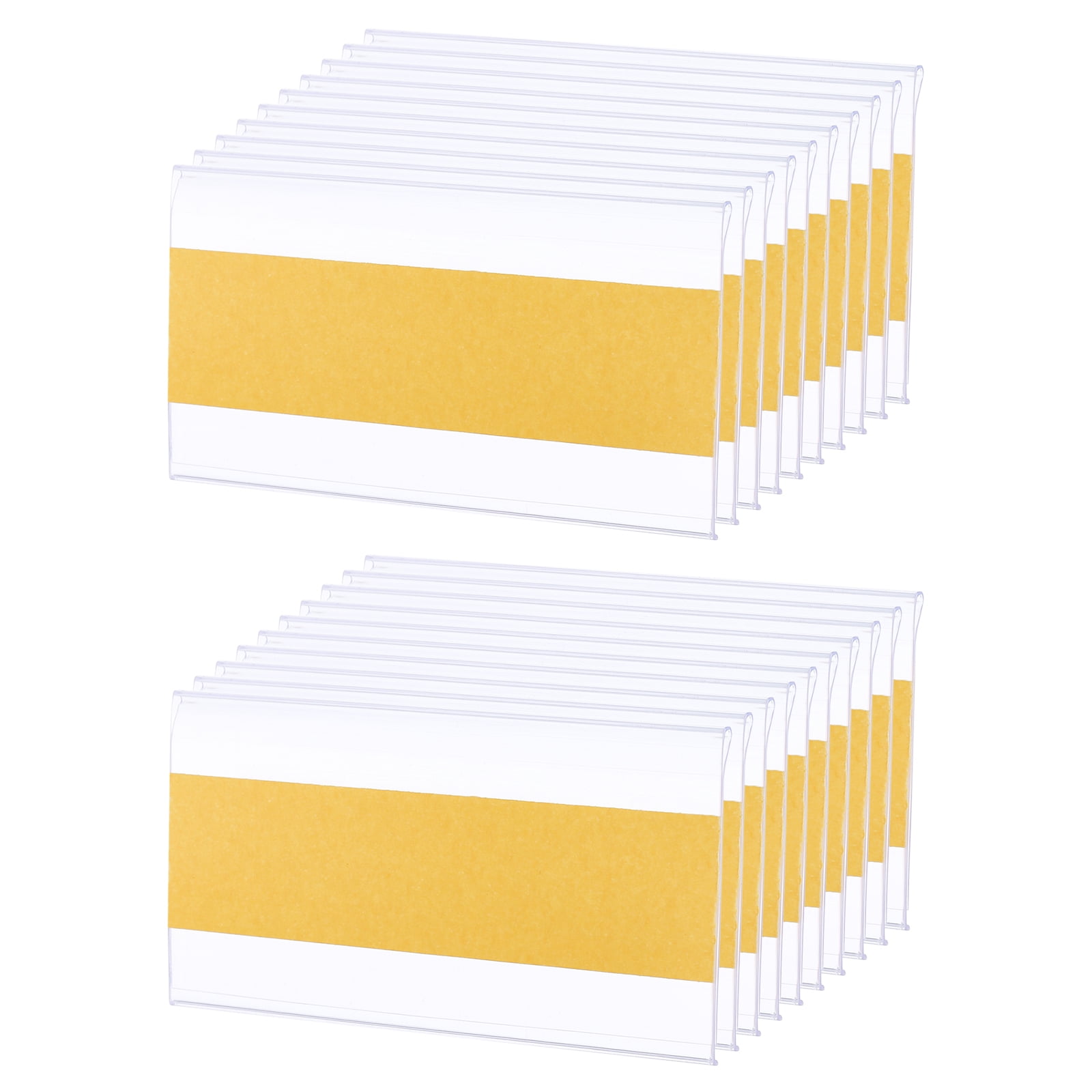 Uxcell Self Adhesive Shelf Label Holder, 3.9 x 1.2 Inch Clear Shelf ...