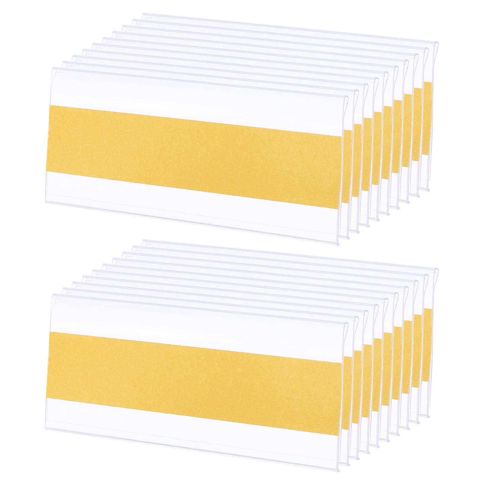 Uxcell Self Adhesive Shelf Label Holder, 3.9 x 1.2 Inch Clear Shelf ...