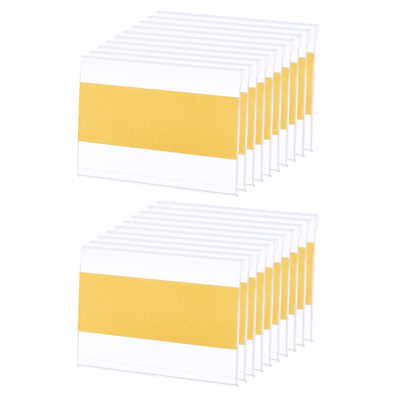 Uxcell Self Adhesive Shelf Label Holder, 3.9 x 1.2 Inch Clear Shelf ...