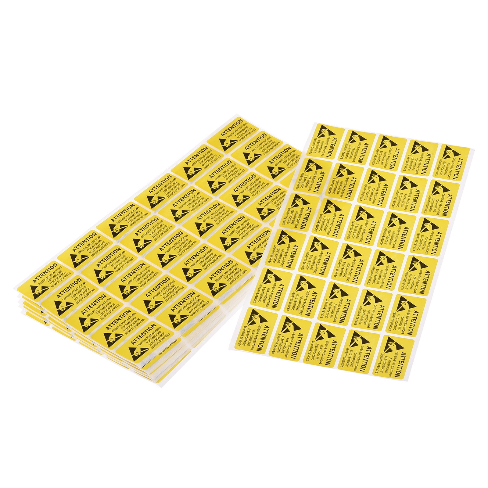 Uxcell Self Adhesive Static Warning Sticker Label 200 pcs - Walmart.com