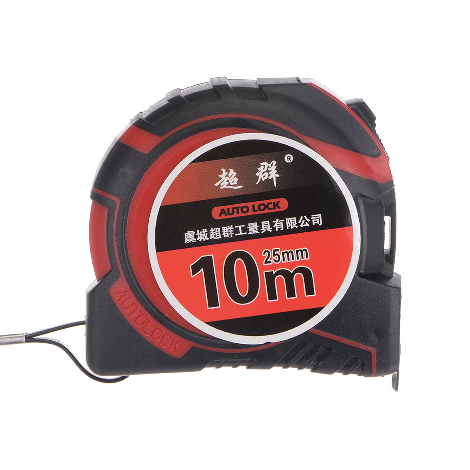 Uxcell Self Lock Tape Measure 10 Meters Measuring Tape 25mm Wide, Red ...