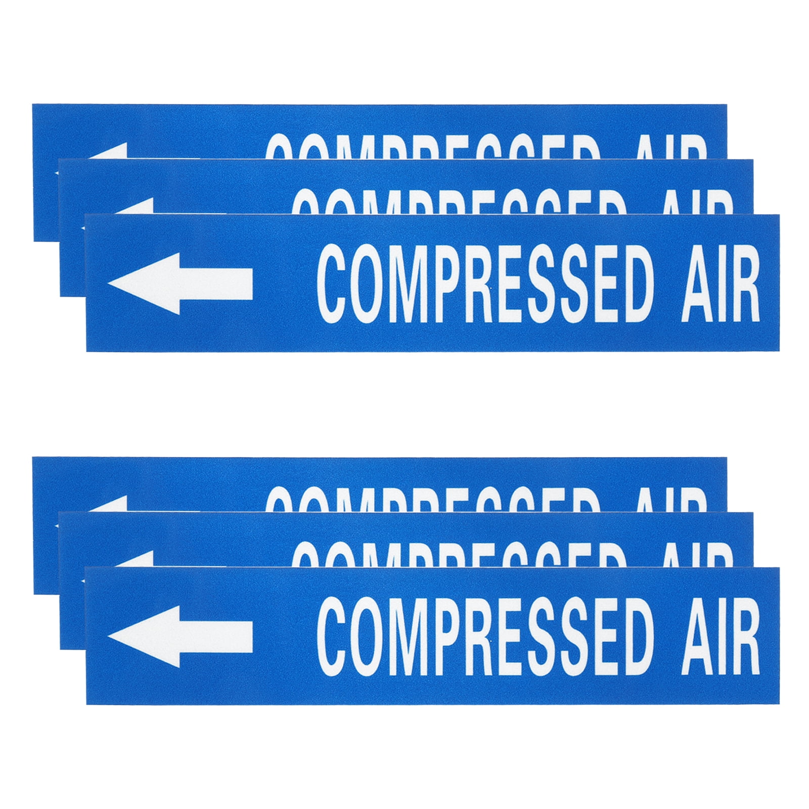 Uxcell Self-Stick COMPRESSED AIR Sticker Pipe Flow Arrow Marker Left ...