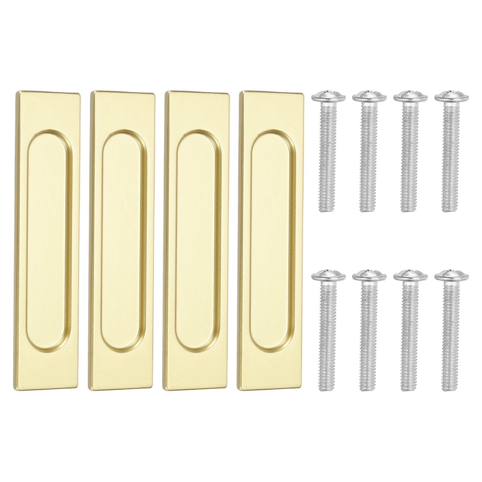 Uxcell Self-Stick Sliding Closet Door Handle 6" Aluminum Alloy Drawer ...