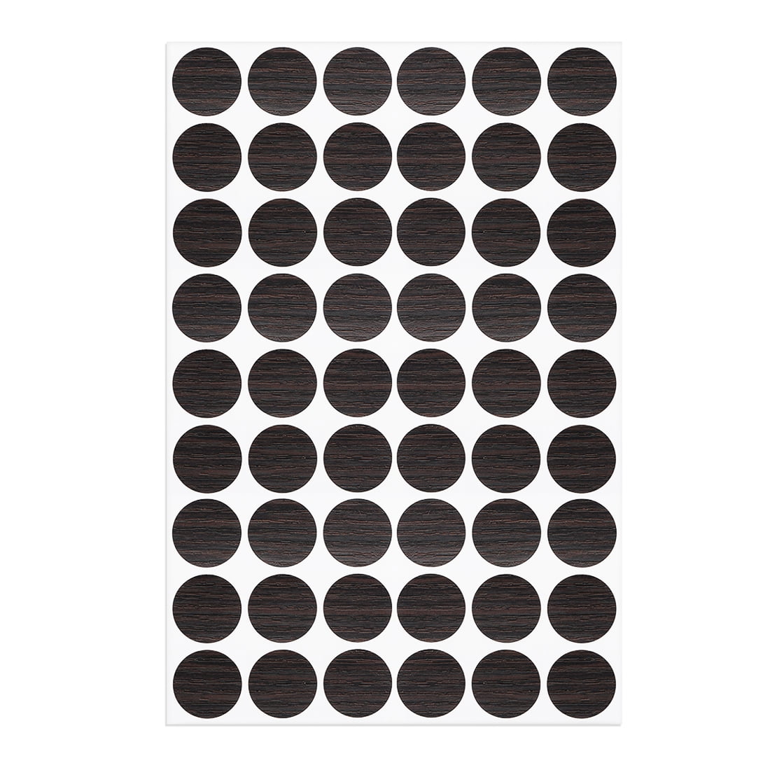 Uxcell Self-adhesive Screw Hole Covers Caps Dustproof Sticker Dark ...