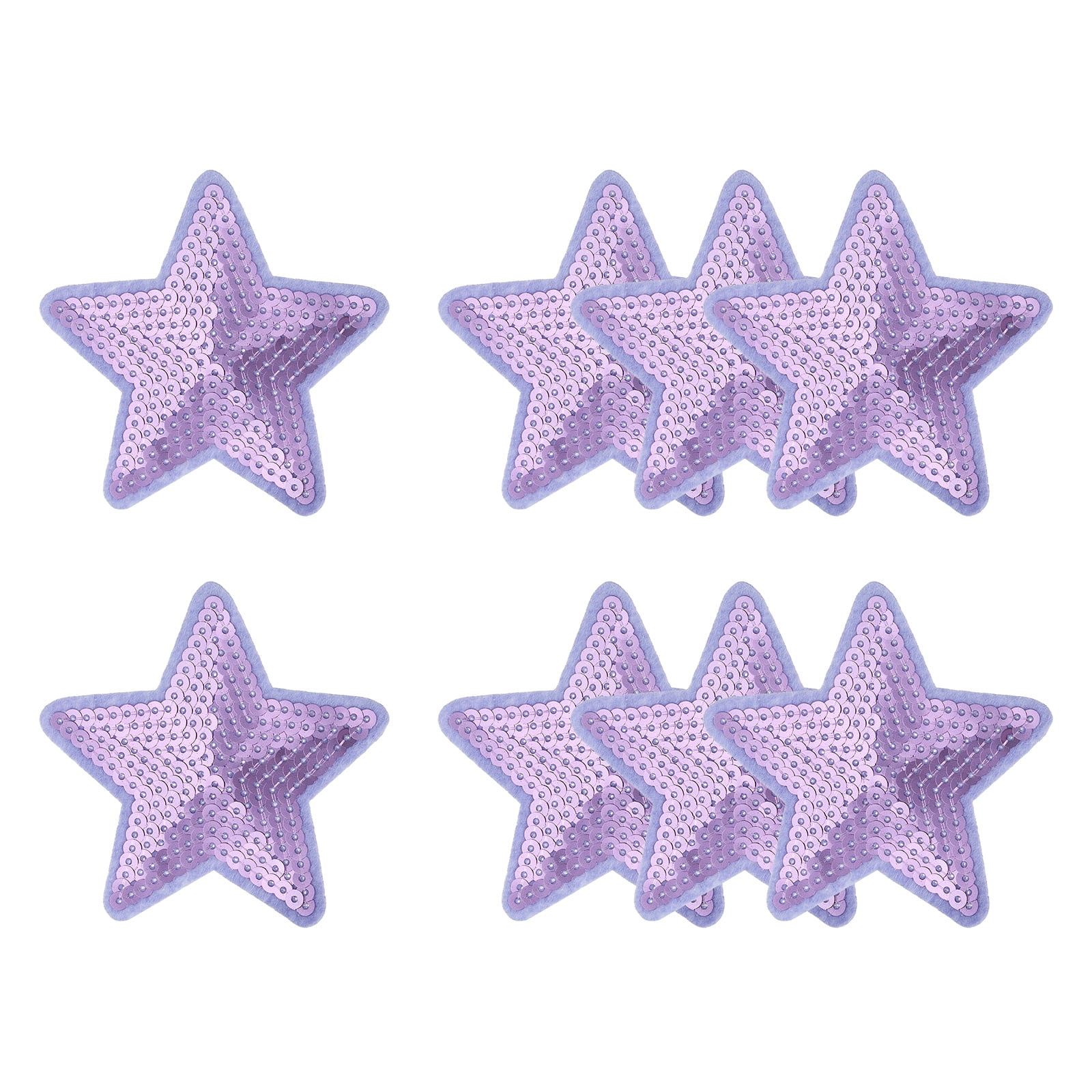 Uxcell Sequin Star Iron on Patches, Embroidered Sew Patches for ...