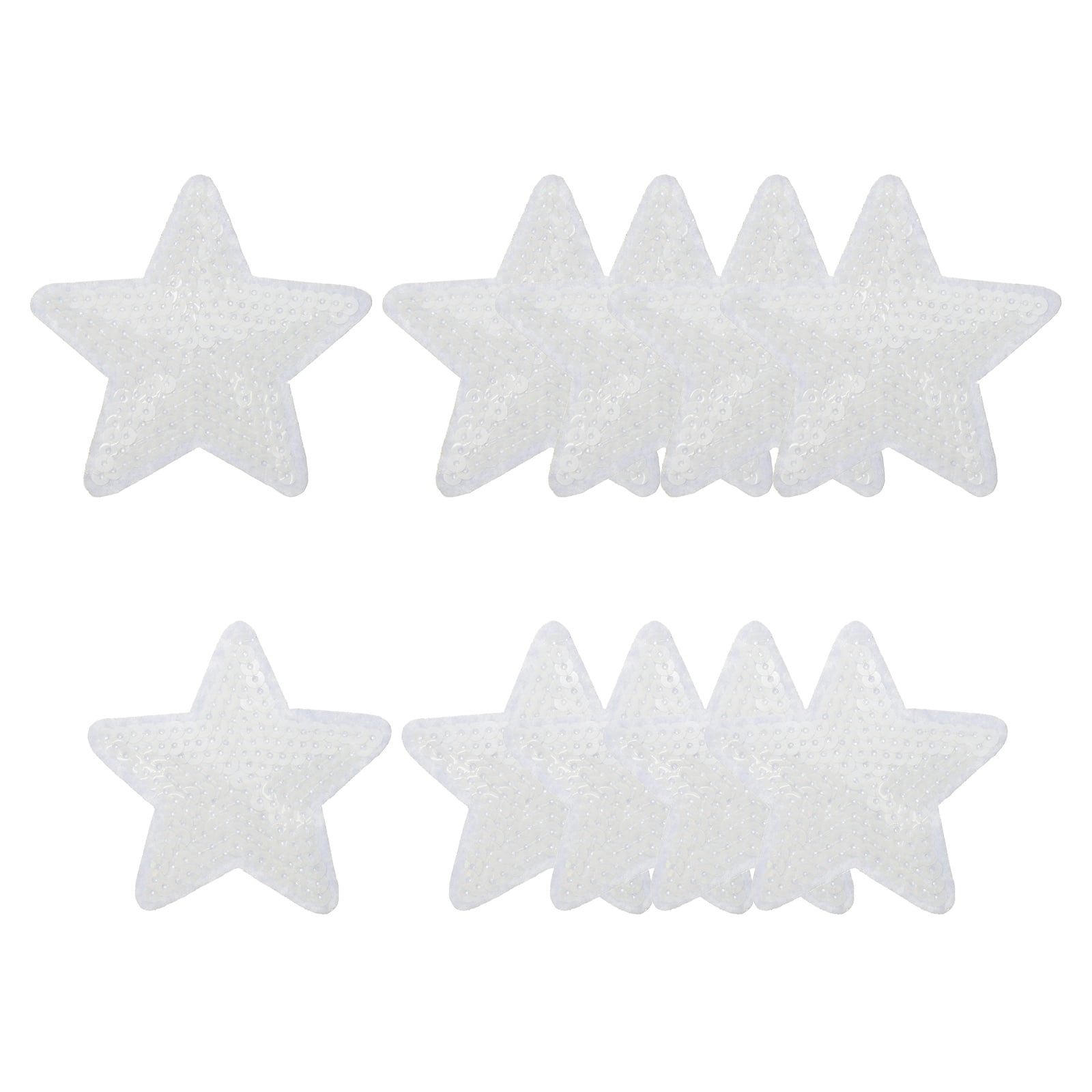 Uxcell Sequin Star Iron on Patches, Embroidered Sew Glitter Patch ...