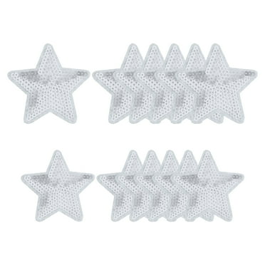 Uxcell Handmade Star Beaded Patches, 6Pcs Rhinestone Appliques Star ...