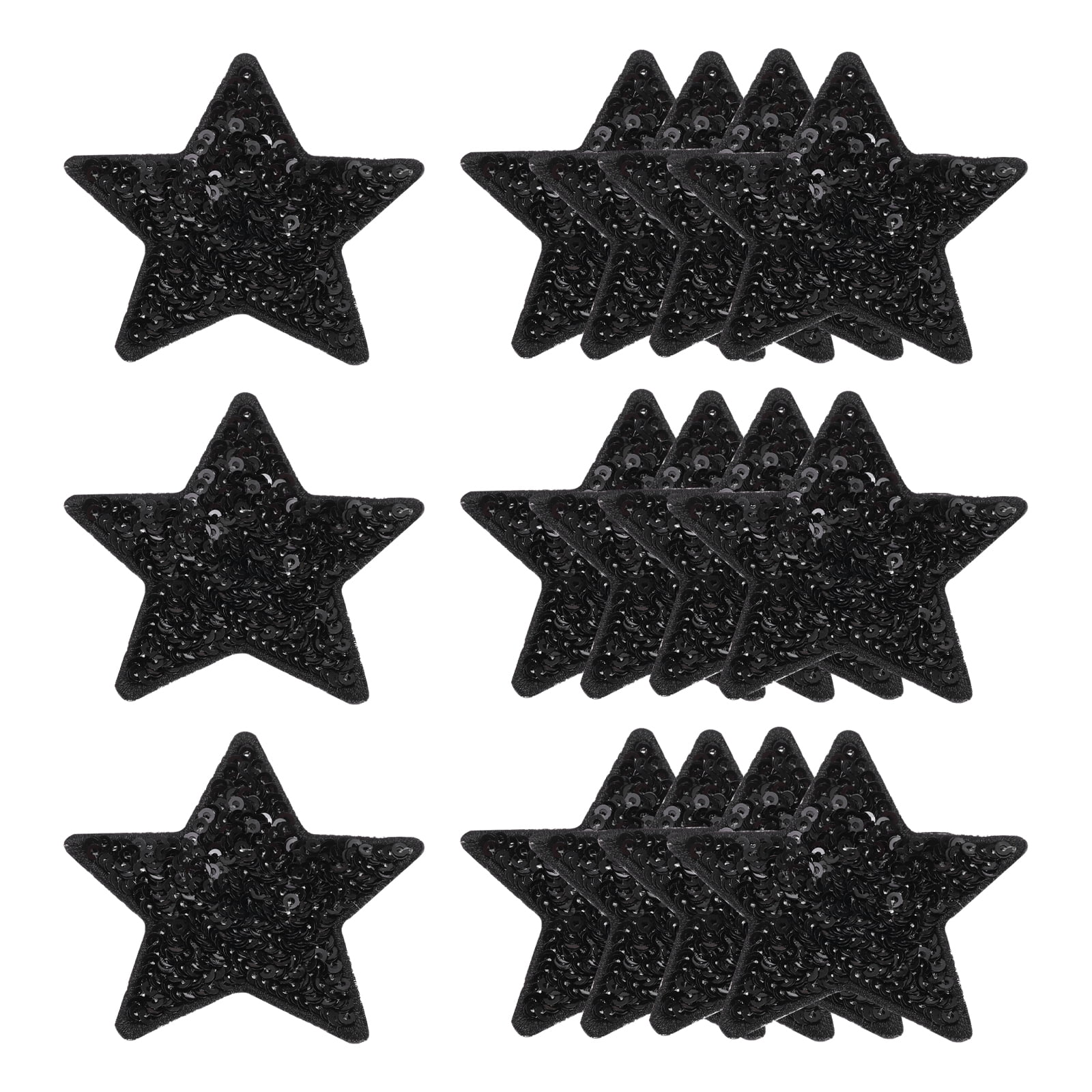 Uxcell Sequin Star Iron on Patches, Embroidery Sequin Patches for ...