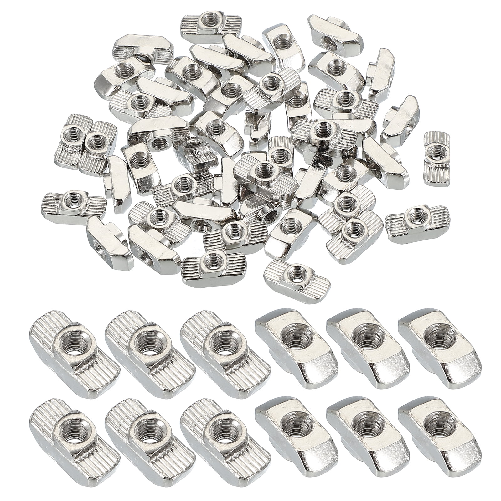 Uxcell Series t Nuts, t Slot Nut Hammer Head Fastener Nut, Nickel ...