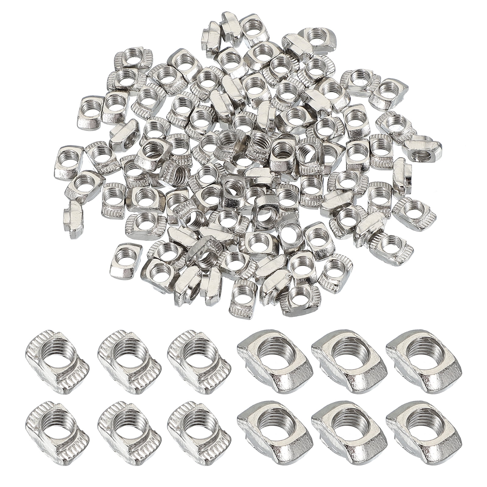 Uxcell Series t Nuts, t Slot Nut Hammer Head Fastener Nut, Nickel ...
