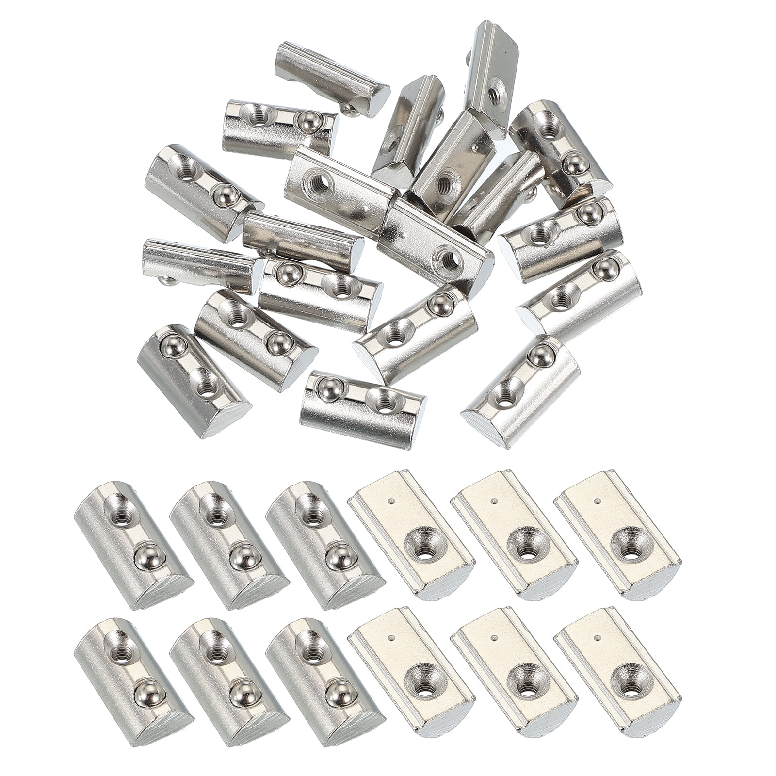 3030 Series T Slot Nuts, M4 Roll-in Spring Ball Loaded Elastic Nuts ...
