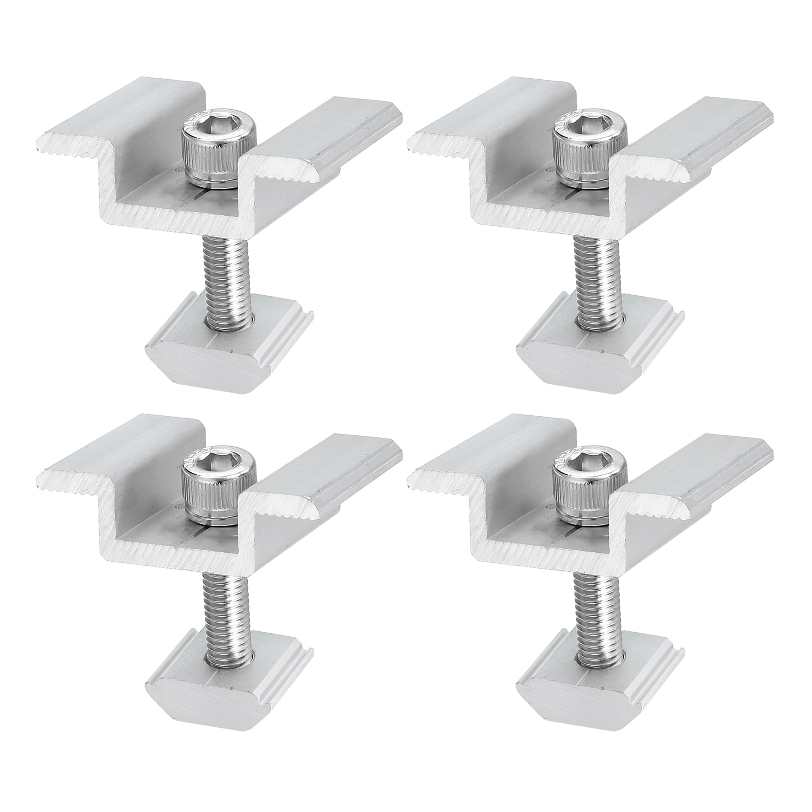 Uxcell Set of 4 Solar Panel Mount Mid Clamps, 30mm Aluminum Solar Mid ...