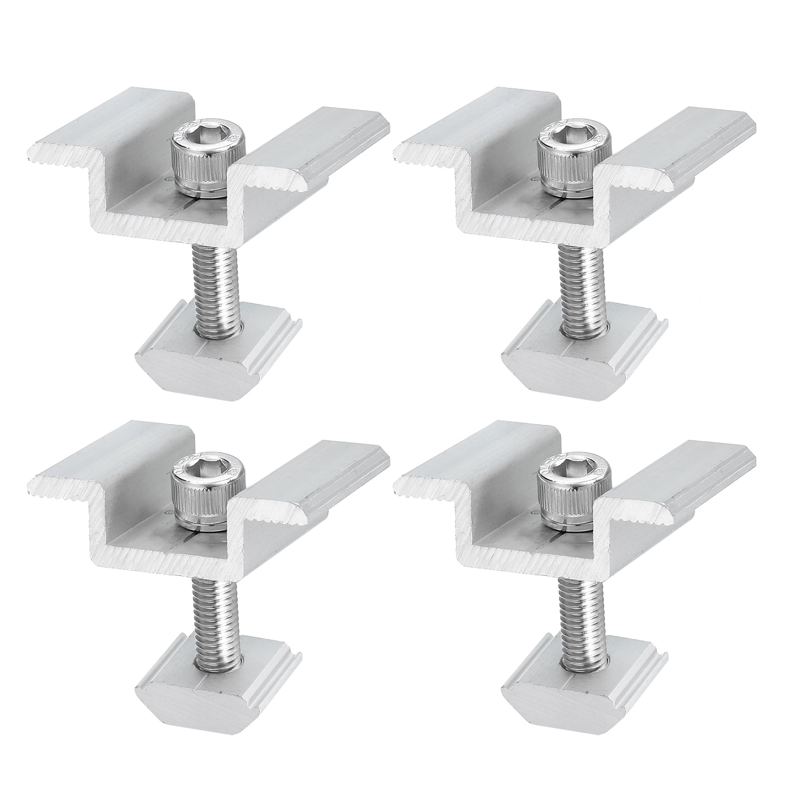 Uxcell Set of 4 Solar Panel Mount Mid Clamps, 30mm Aluminum Solar Mid ...