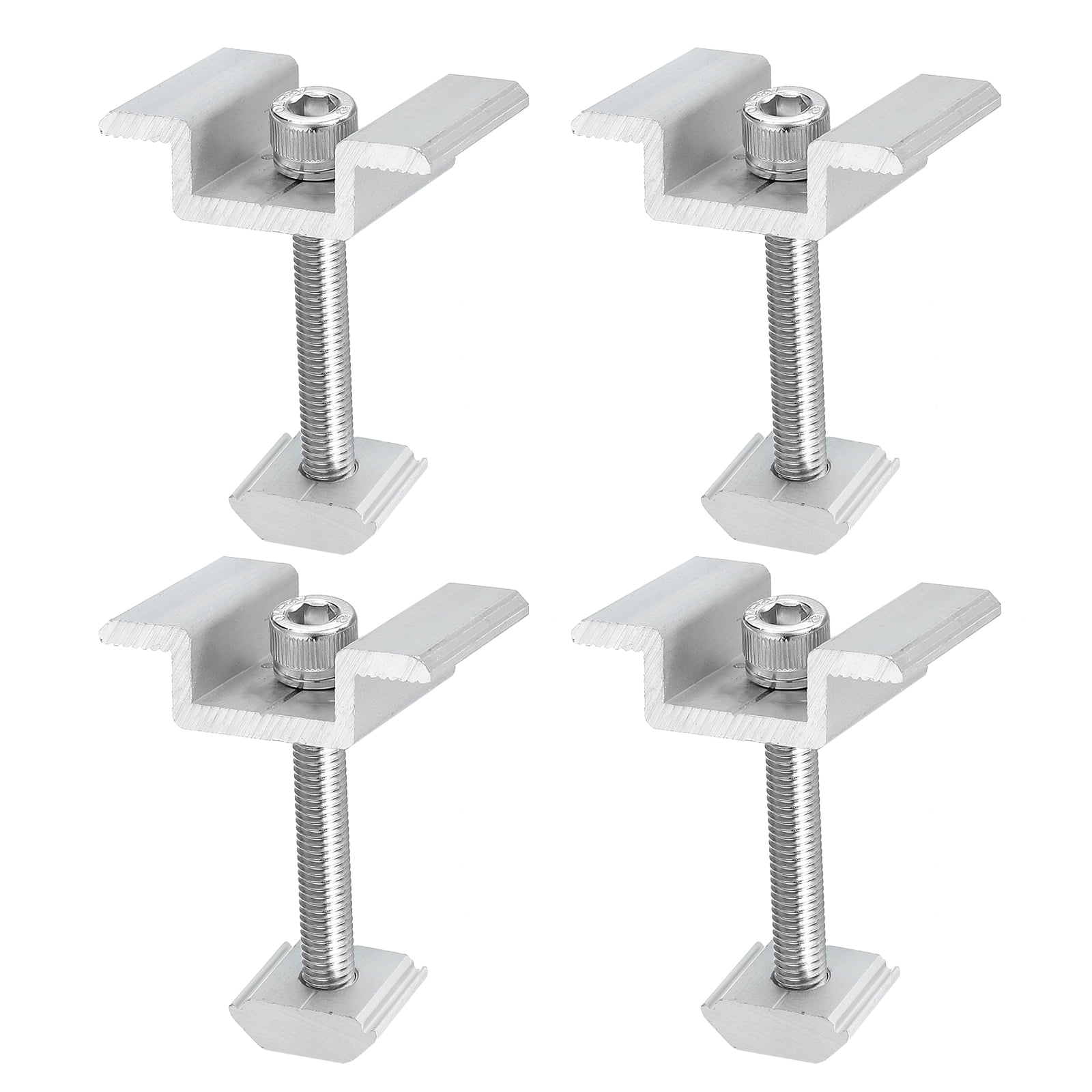 Uxcell Set of 4 Solar Panel Mount Mid Clamps, 45mm Aluminum Solar Mid ...