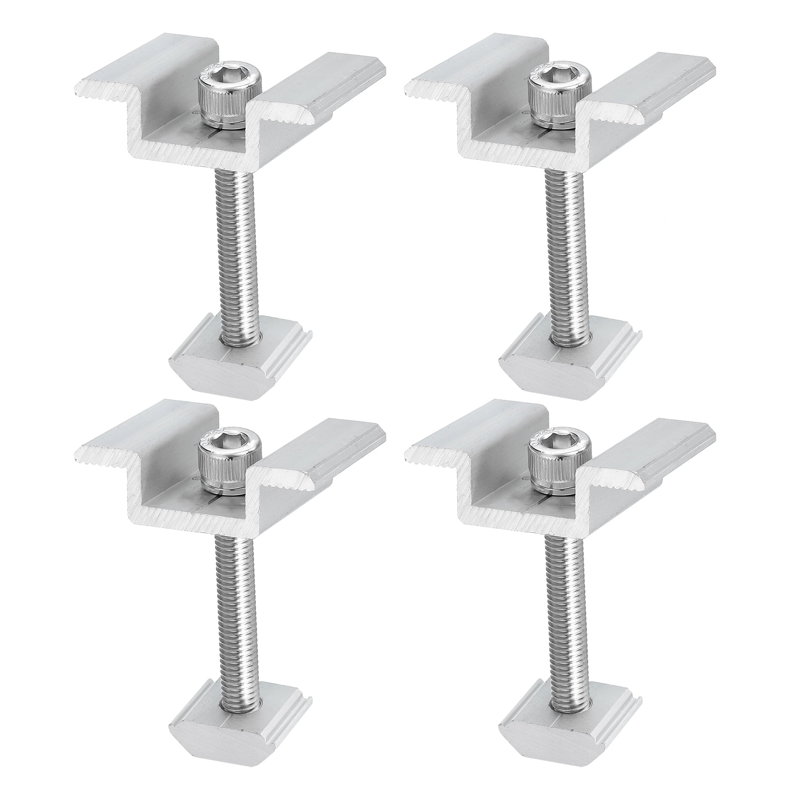 Uxcell Set of 4 Solar Panel Mount Mid Clamps, 45mm Aluminum Solar Mid ...