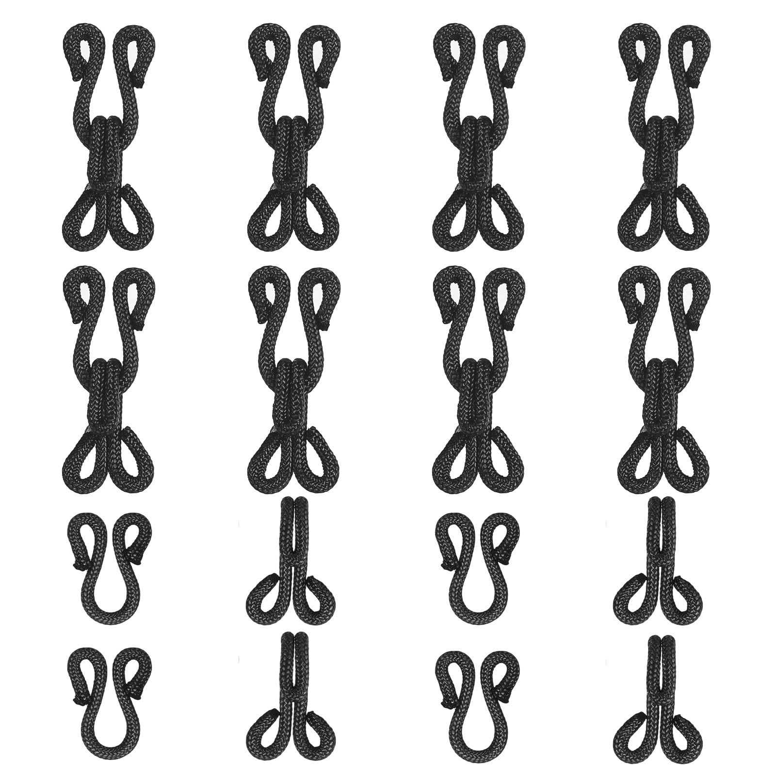 Uxcell Sewing Hooks and Eyes, 28mm Covered Hook Eye Sewing Closure ...