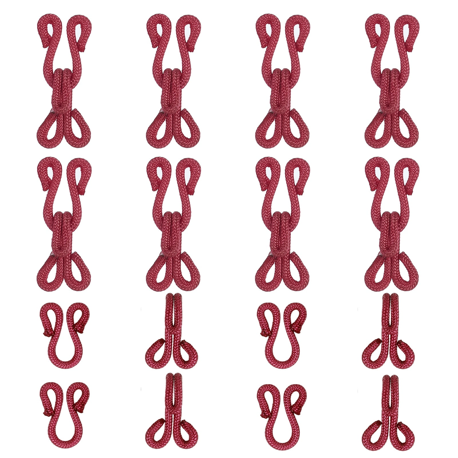 Uxcell Sewing Hooks and Eyes, 28mm Covered Hook Eye Sewing Closure Fasteners Sew on Snaps for ...