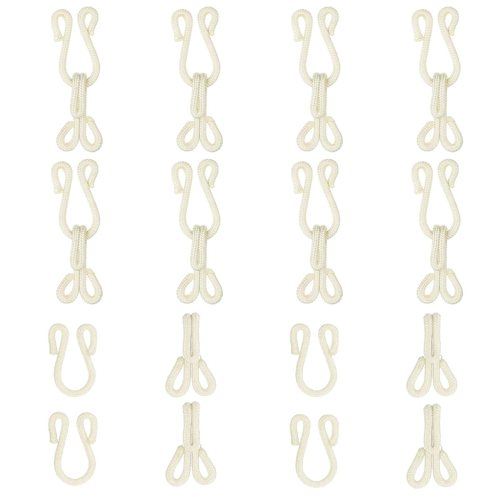 Uxcell Sewing Hooks and Eyes, 37mm Covered Hook Eye Sewing Closure ...