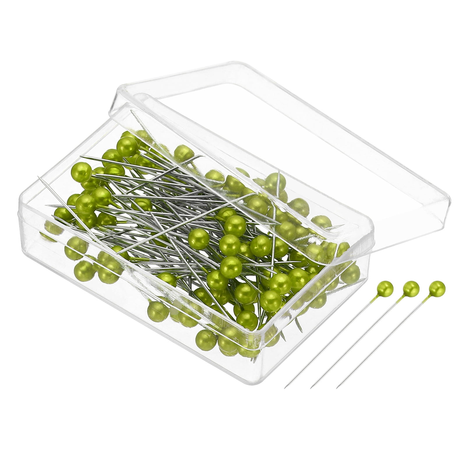 Uxcell Sewing Pins, 1.5" Straight Pin with Plastic Pearlized Ball Head ...