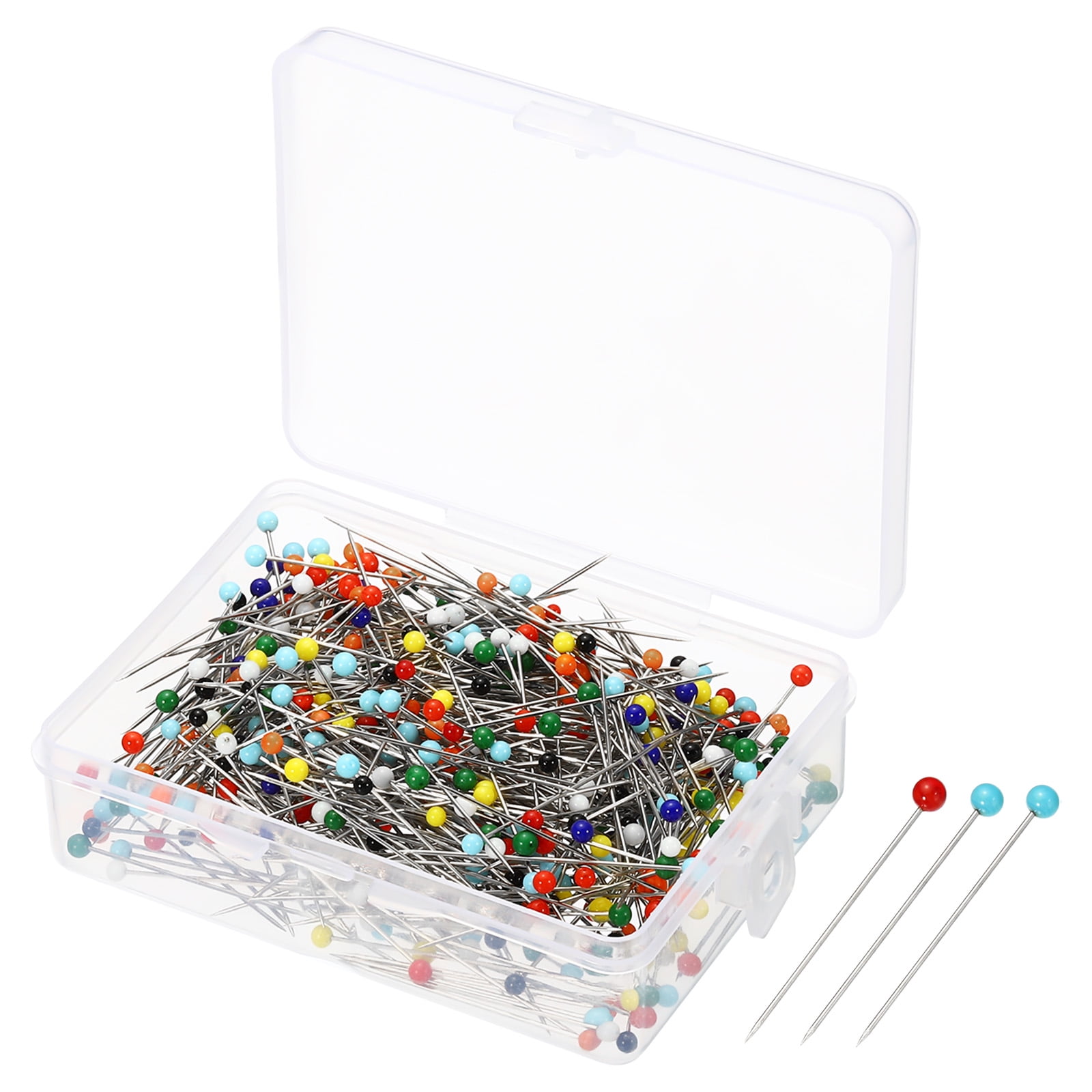 Uxcell Sewing Pins Ball Glass Head Quilting Pin for Dressmaker ...