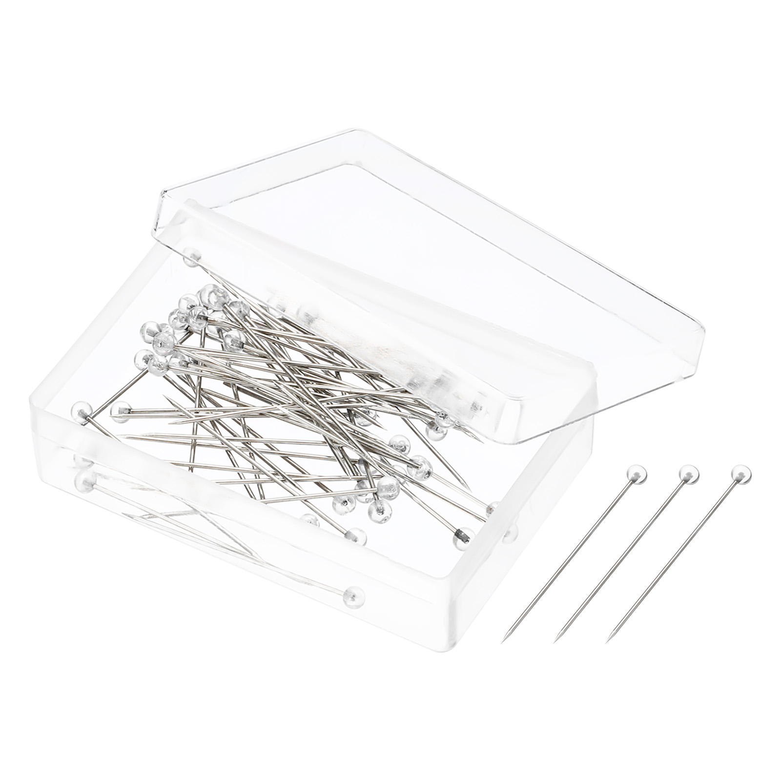 Uxcell Sewing Pins Ball Glass Head Straight Quilting Pin for Sewing ...