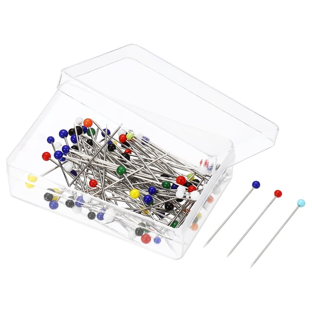 Uxcell Sewing Pins Ball Glass Head Straight Quilting Pin for Sewing ...