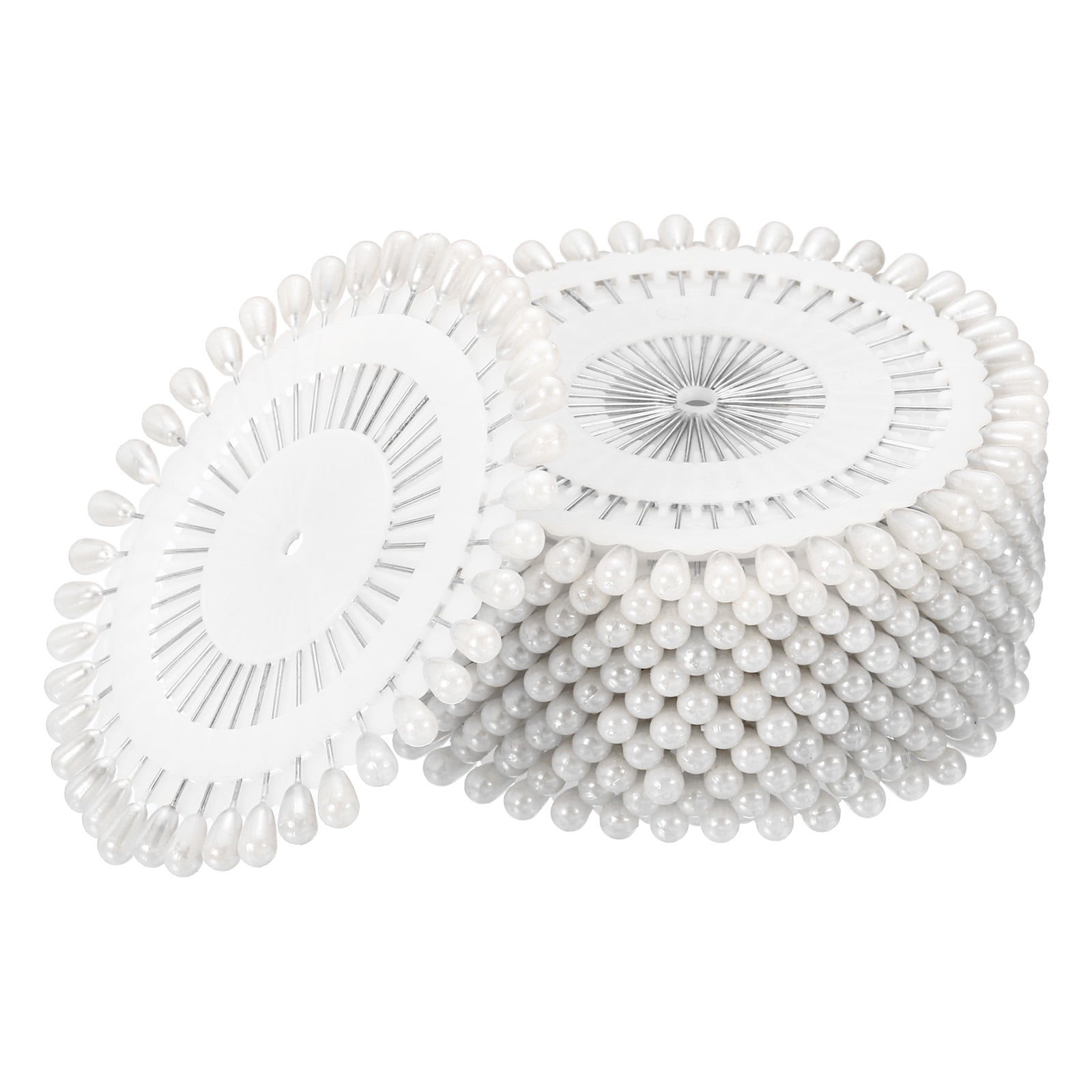 Uxcell Sewing Pins Decorative Corsage Straight Pin for Crafts, White 24 ...