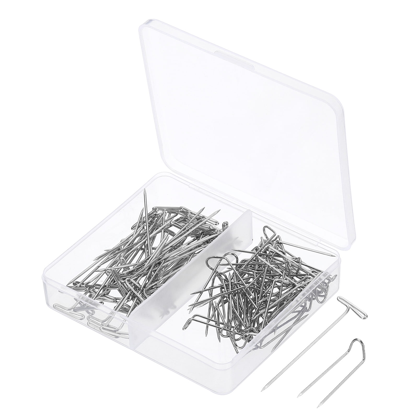 Uxcell Sewing Pins Set, Stainless Steel Push Pin with 1.5" T Pin and 1 ...