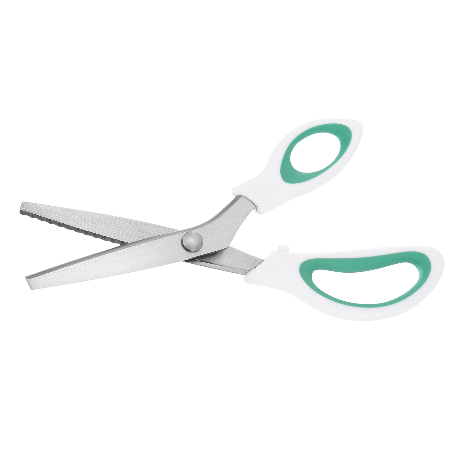 Uxcell Sewing Scissors Stainless Steel Serrated Craft Shears White ...
