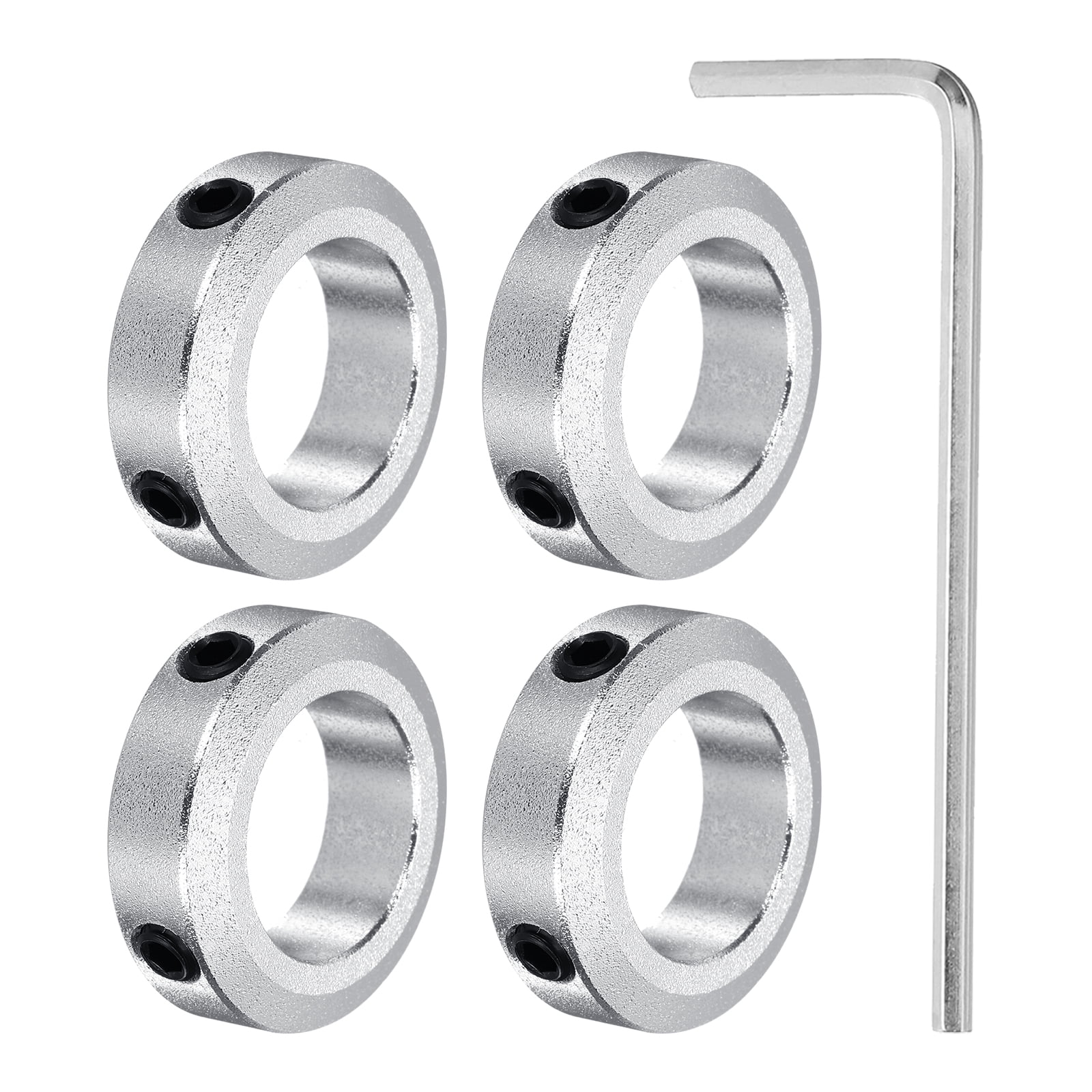 Uxcell Shaft Collar 22mm/ 7/8 Inch Bore Aluminum Set Screw Style ...